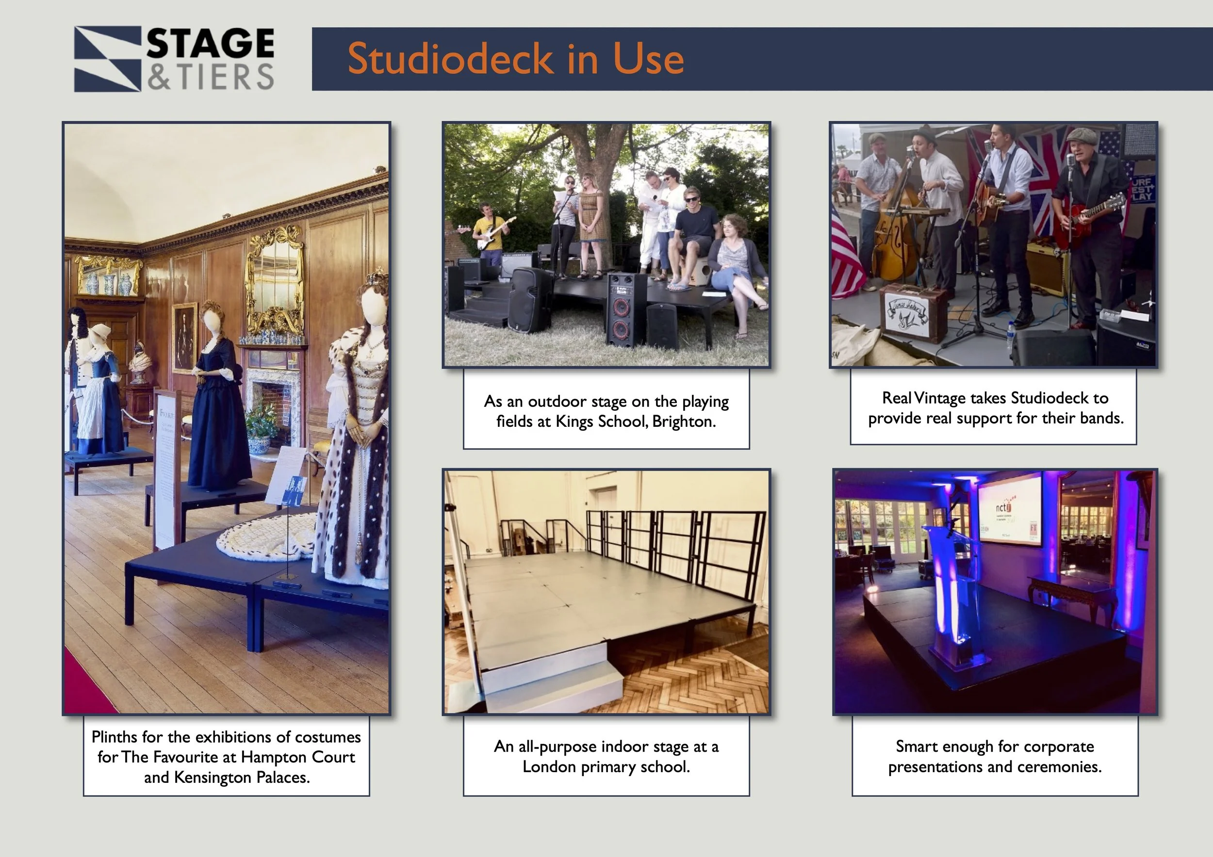 Downloads — The Stage & Tiers specialists