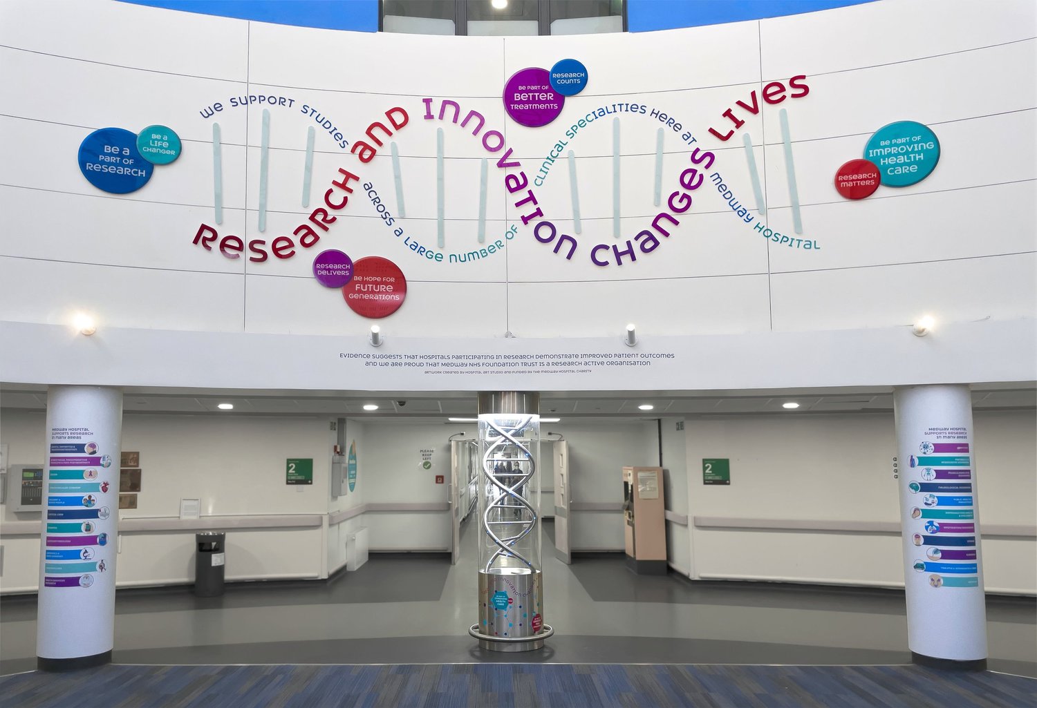 Hospital Art Studio — Revolving DNA Sculpture