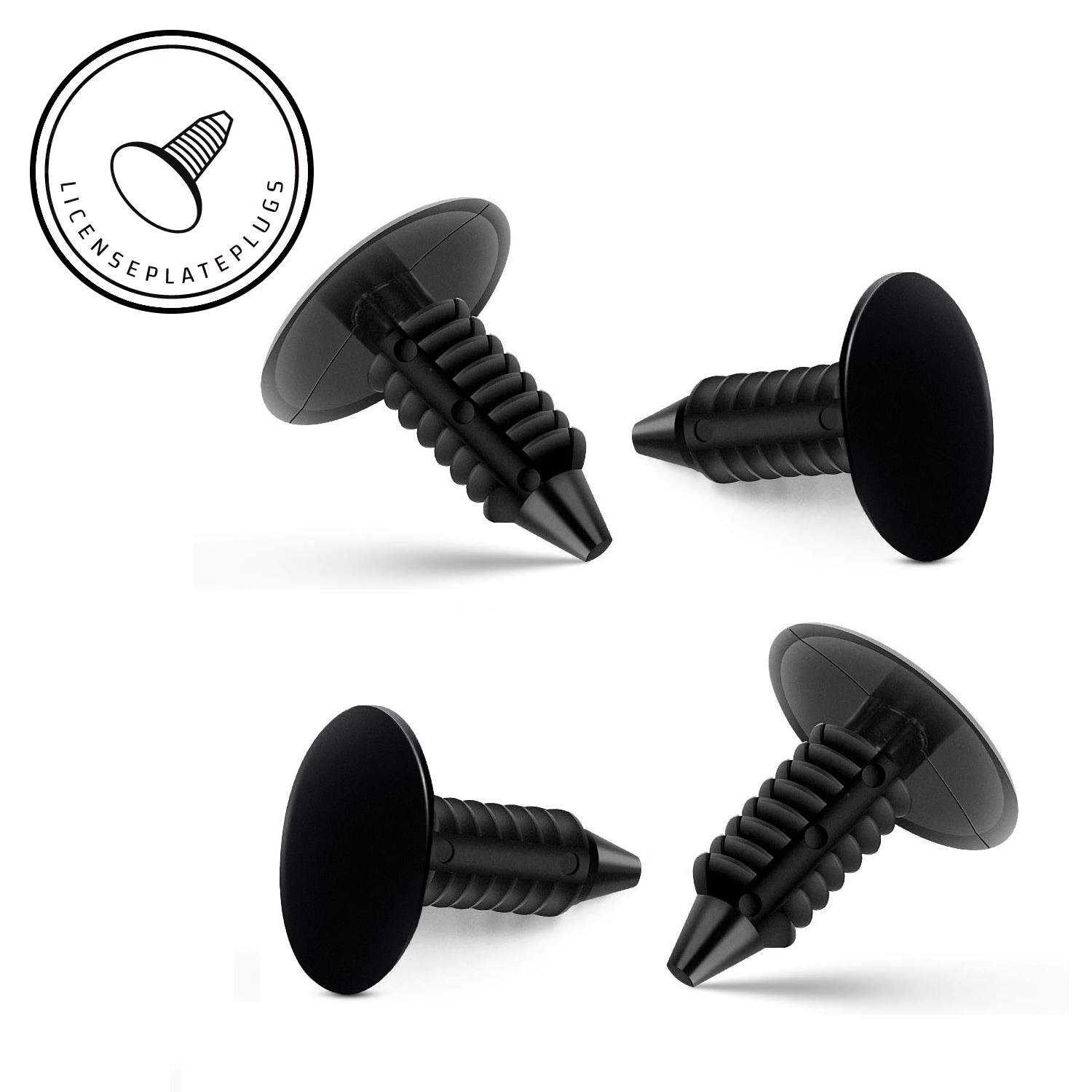 SET OF 4: License Plate Plugs Front Bumper Hole Covers Painted: Pick ...