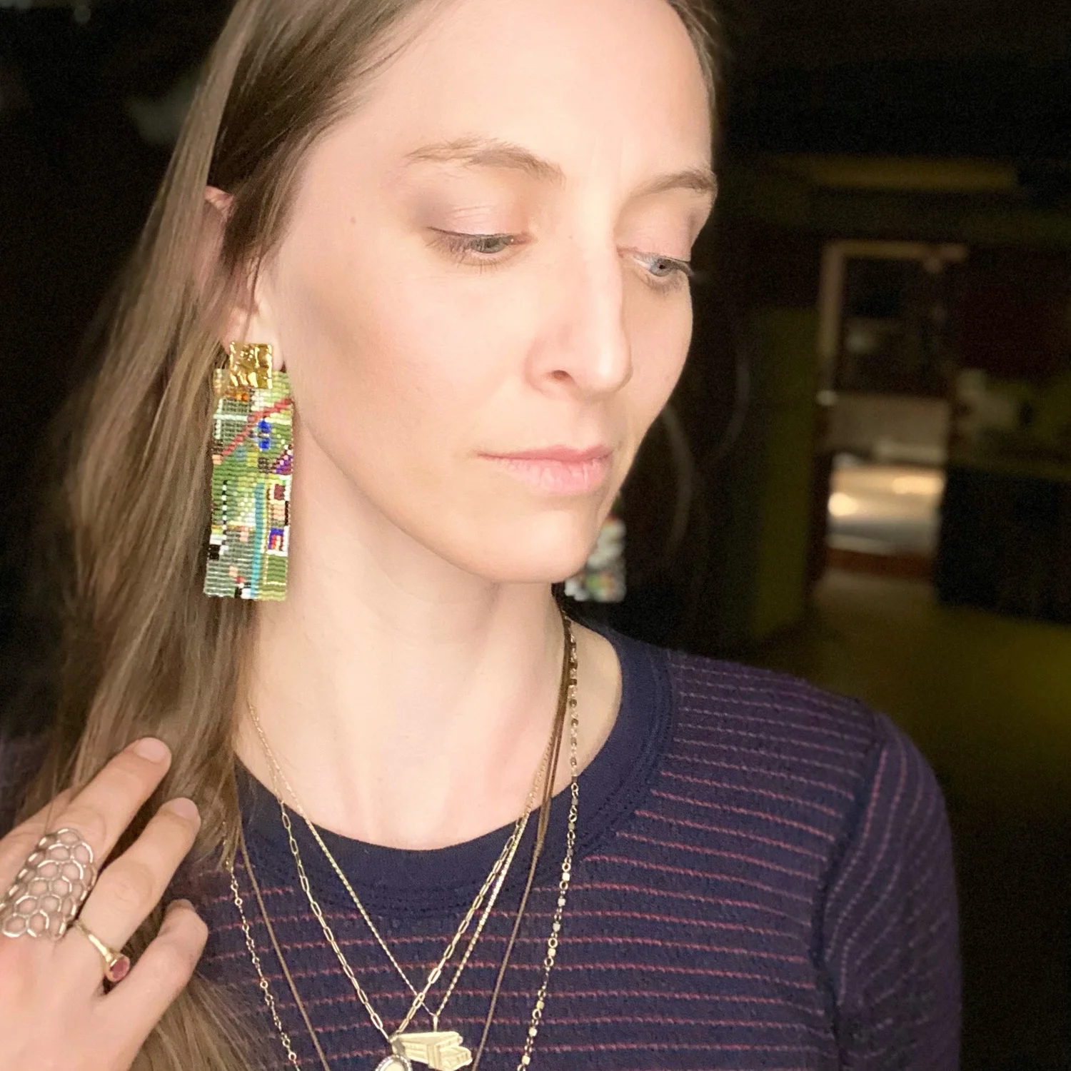 anna roween jewelry — Watercolor Custom Design Earrings