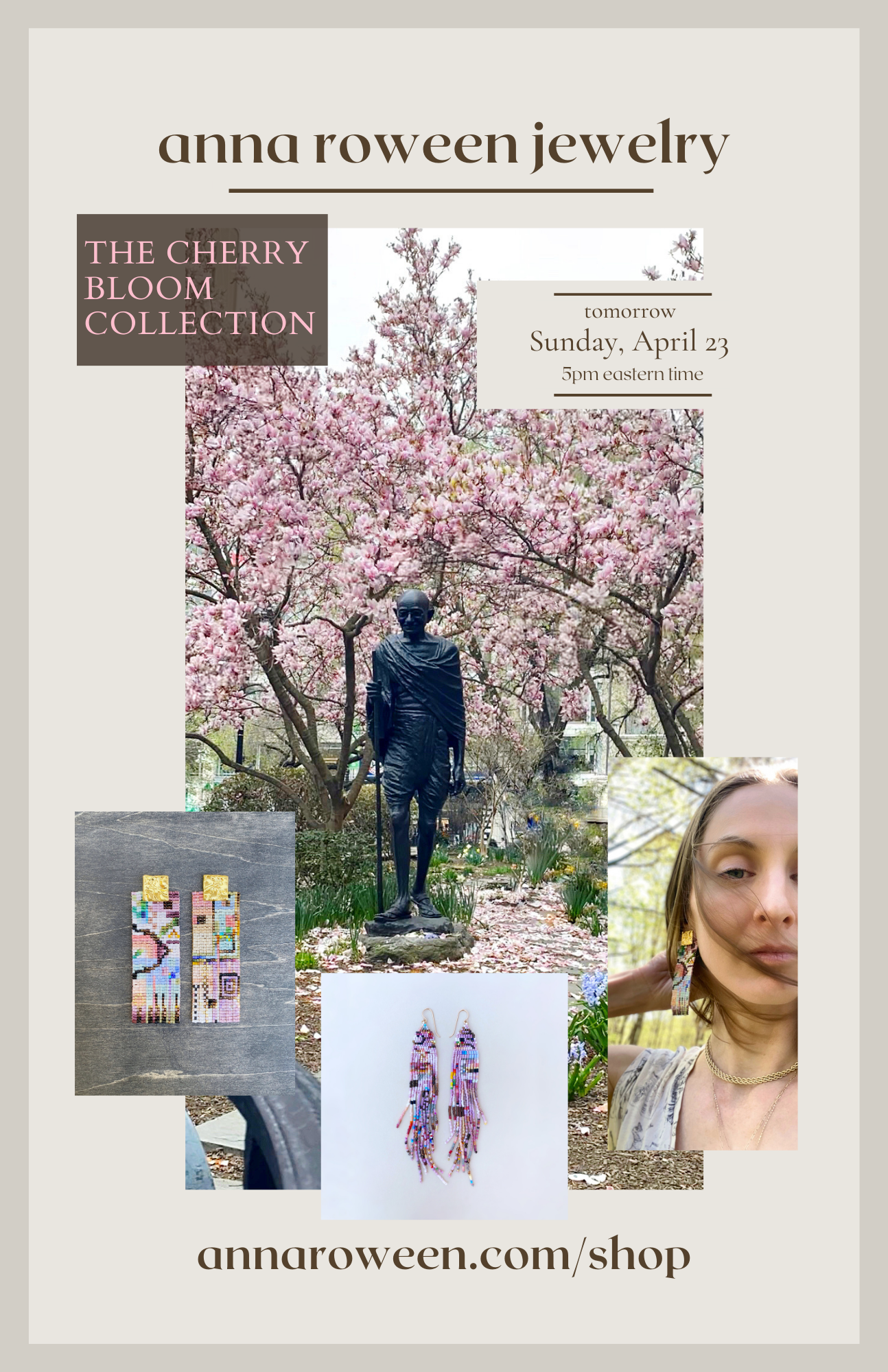 anna roween jewelry — cherry bloom