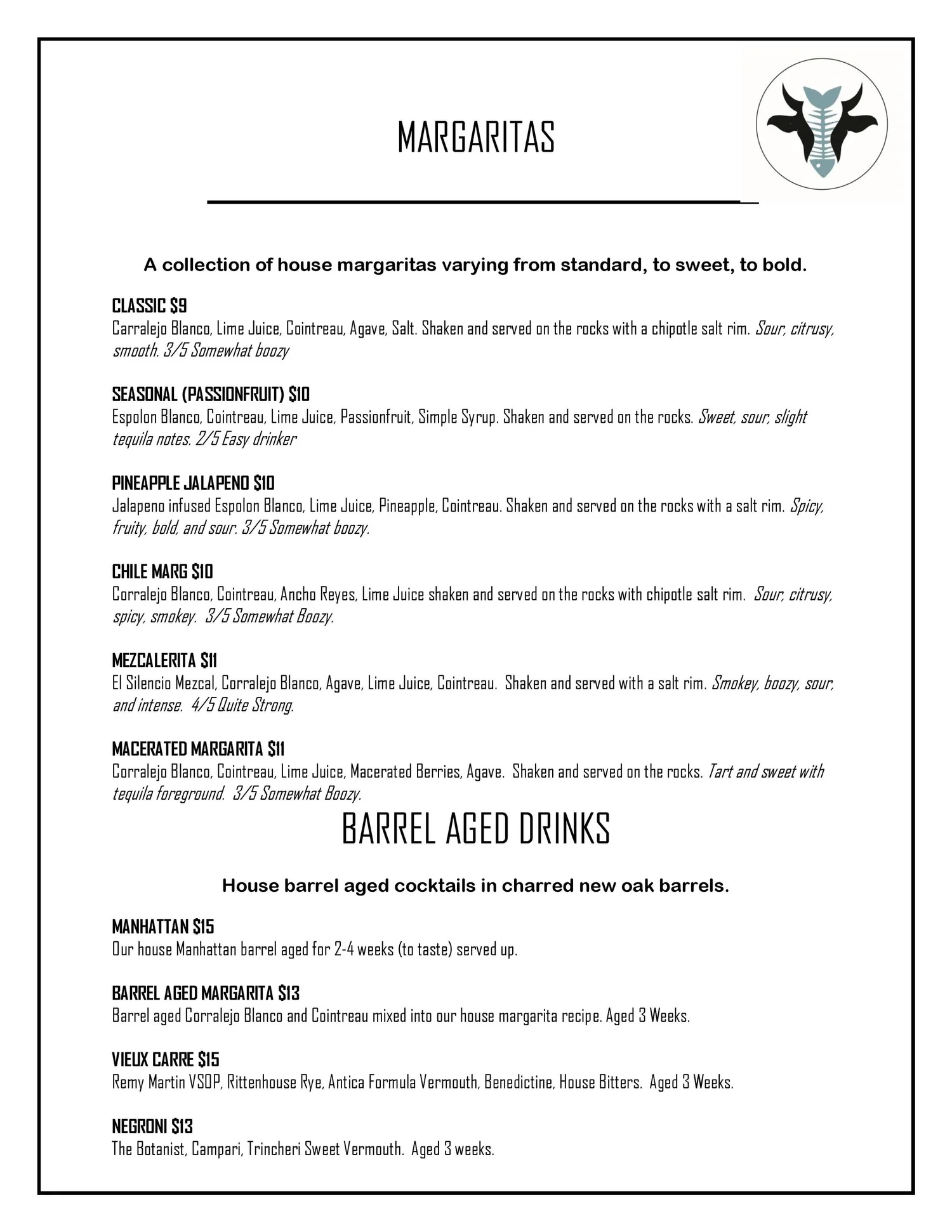 Cocktails — JJ's Table and Bar