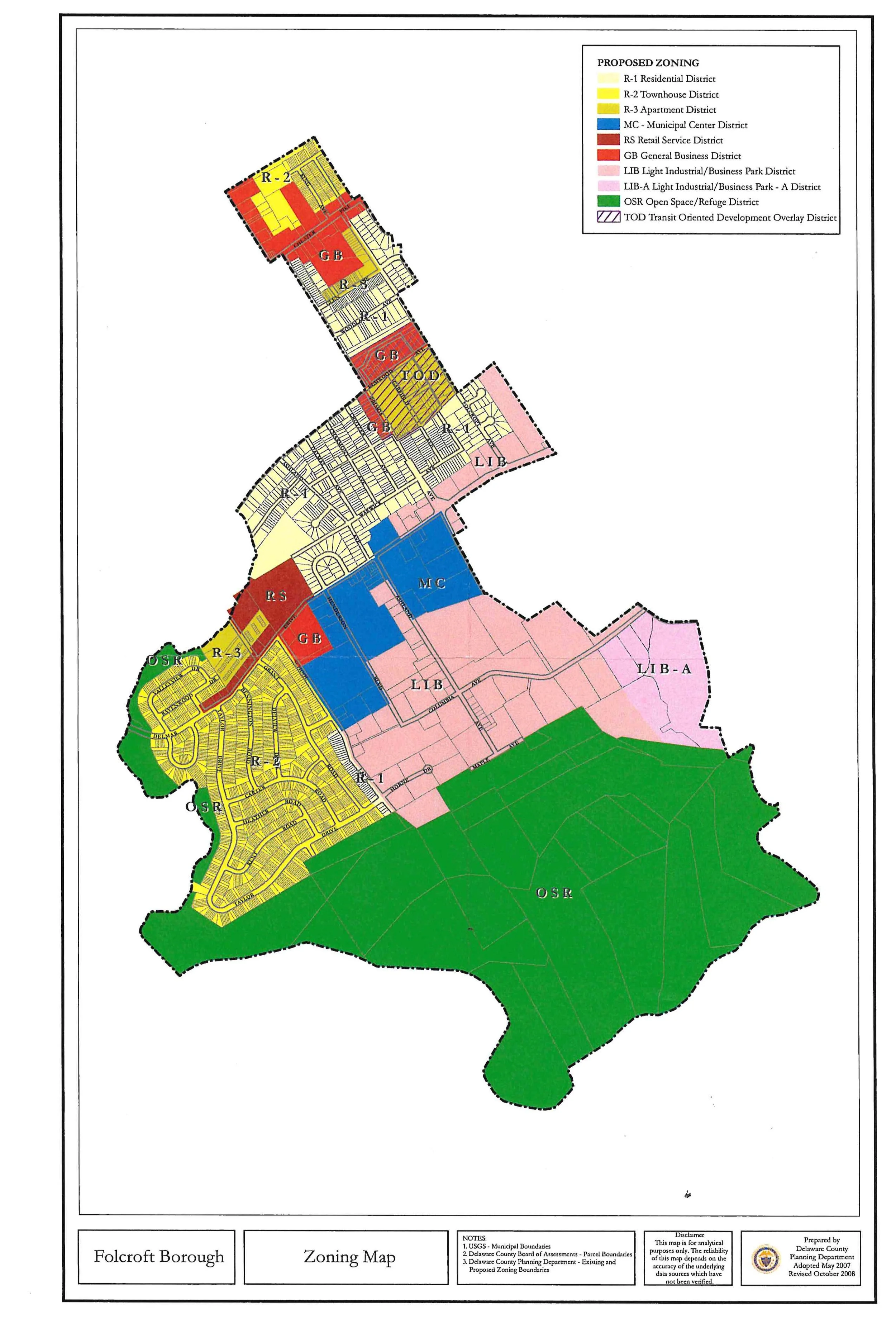 Zoning Map — The Borough of Folcroft