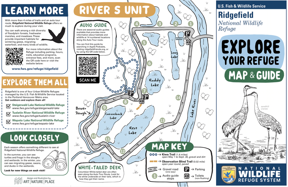 U.S. Fish and Wildlife: Explore Your Refuge Trail Map Series — Art ...