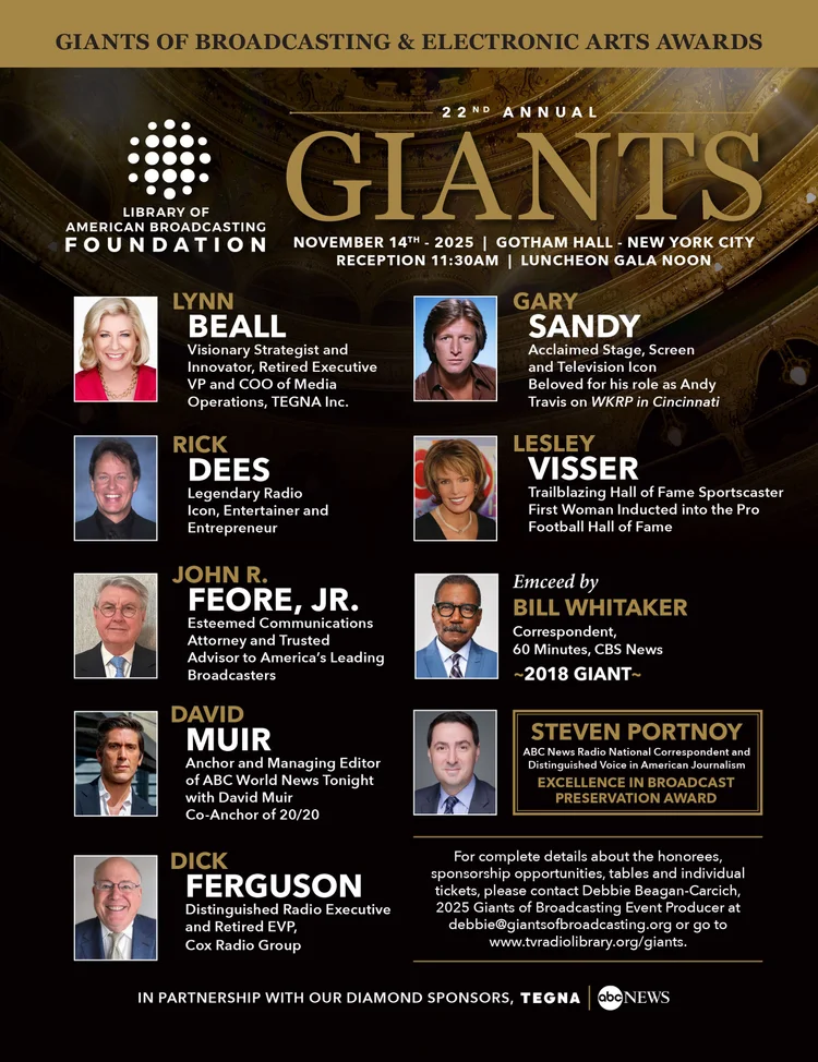 Giants 2025 — Library of American Broadcasting Foundation