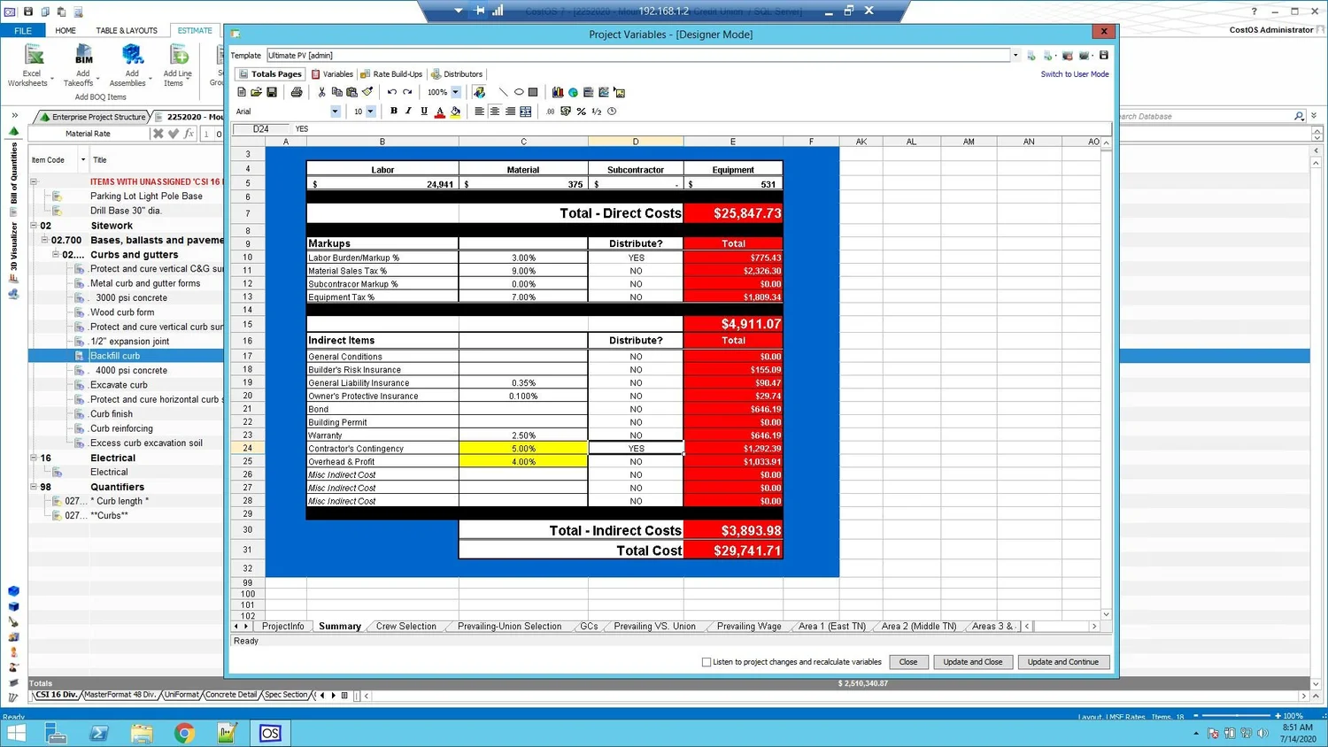 Enterprise Construction Estimating Software — CostOS® Enterprise Level ...