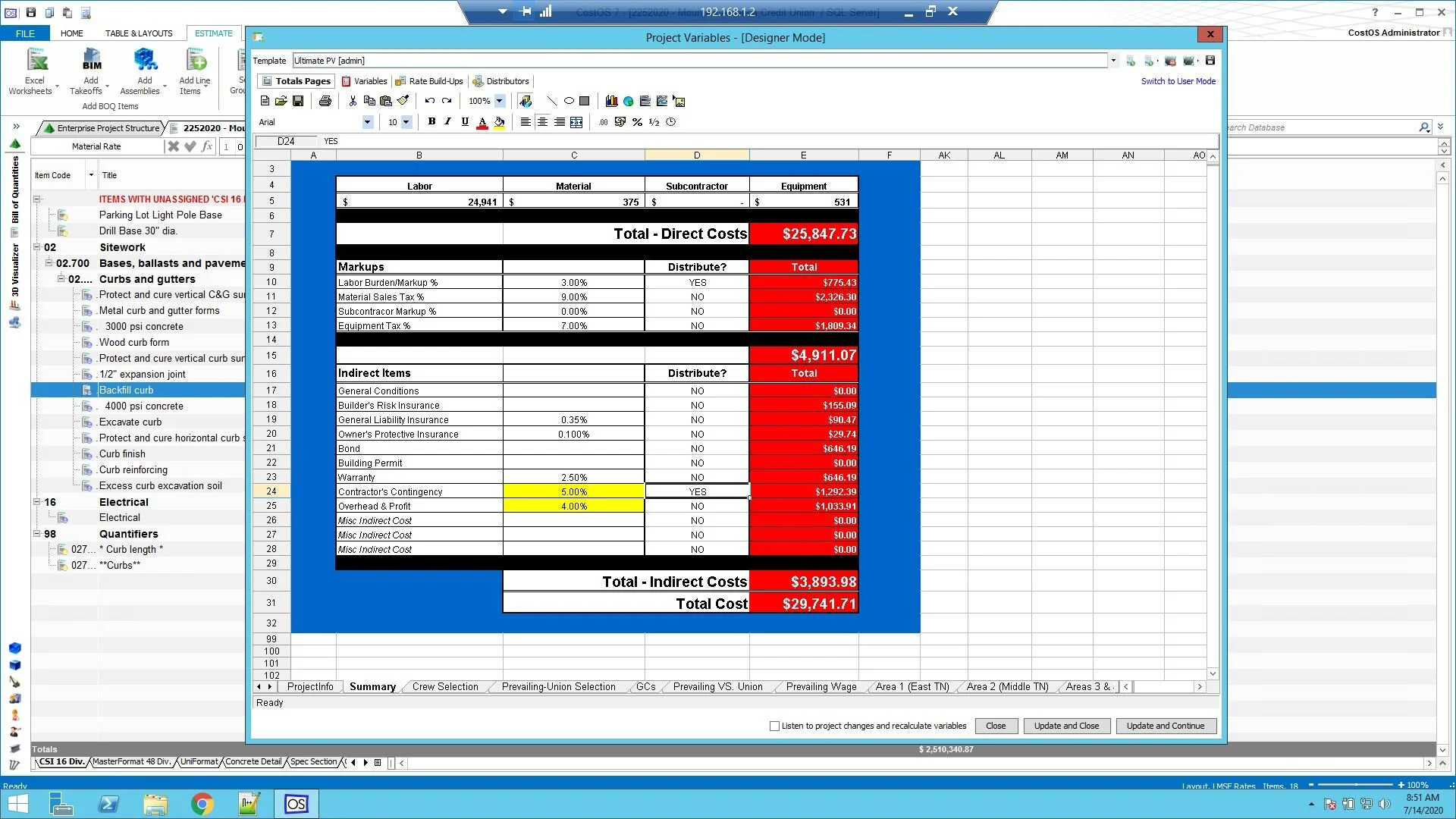 Enterprise Construction Estimating Software — CostOS® Enterprise Level Estimating Software