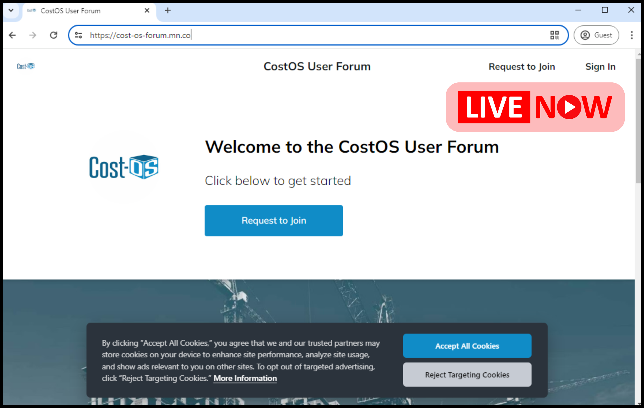 Now Live: CostOS User Forum — CostOS® Enterprise Level Estimating Software