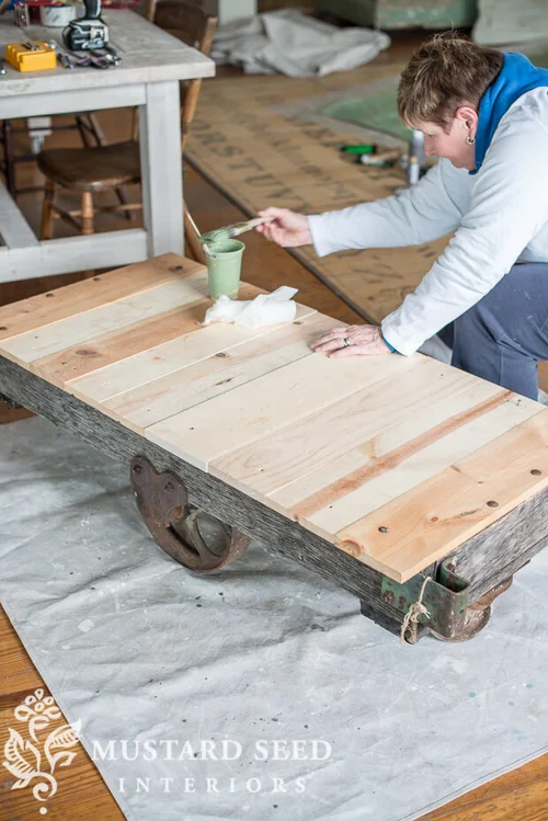 Creating the Chippy Look on Raw Wood — Miss Mustard Seed's Milk Paint