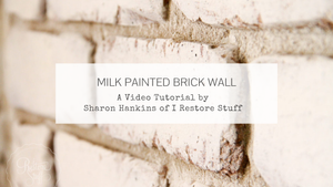 Milk Painted Brick Wall — Miss Mustard Seed's Milk Paint