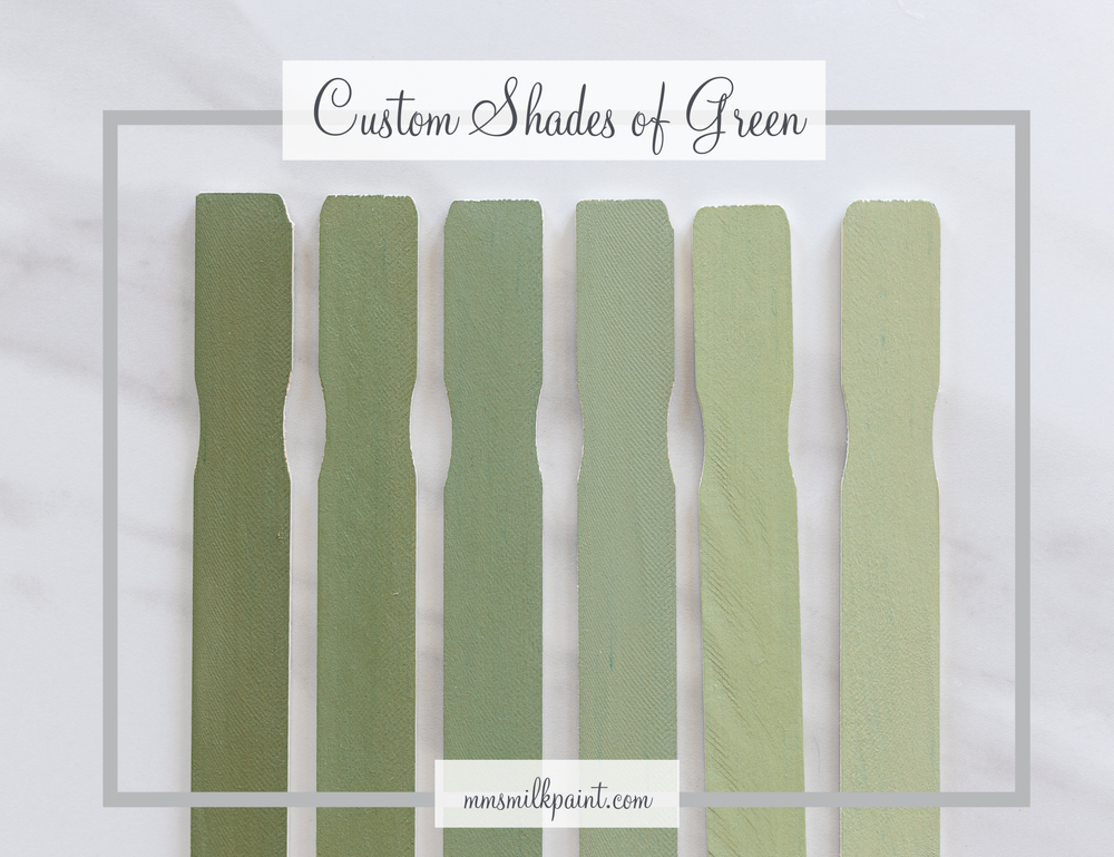 Mixing Custom Shades of Green — Miss Mustard Seed's Milk Paint