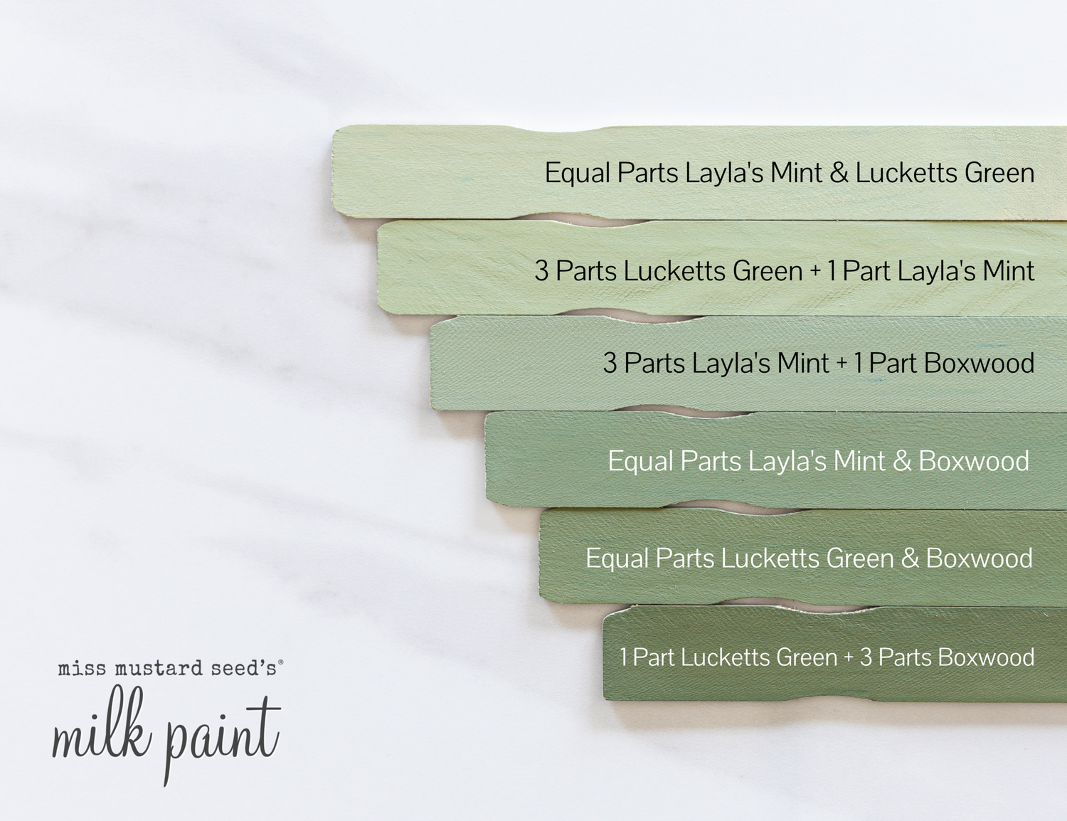 Mixing Custom Shades of Green — Miss Mustard Seed's Milk Paint