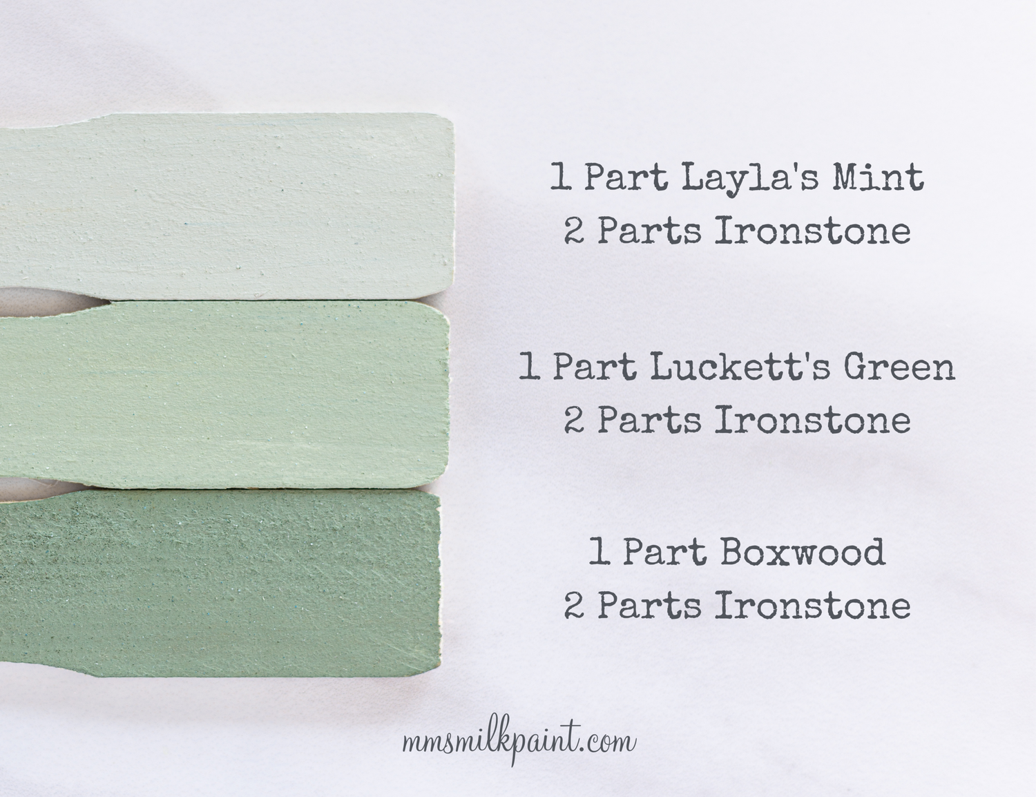 Mixing Custom Shades of Green — Miss Mustard Seed's Milk Paint