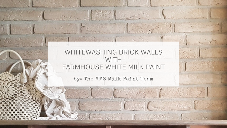 Whitewashing Brick Walls With Farmhouse White Milk Paint — Miss Mustard ...