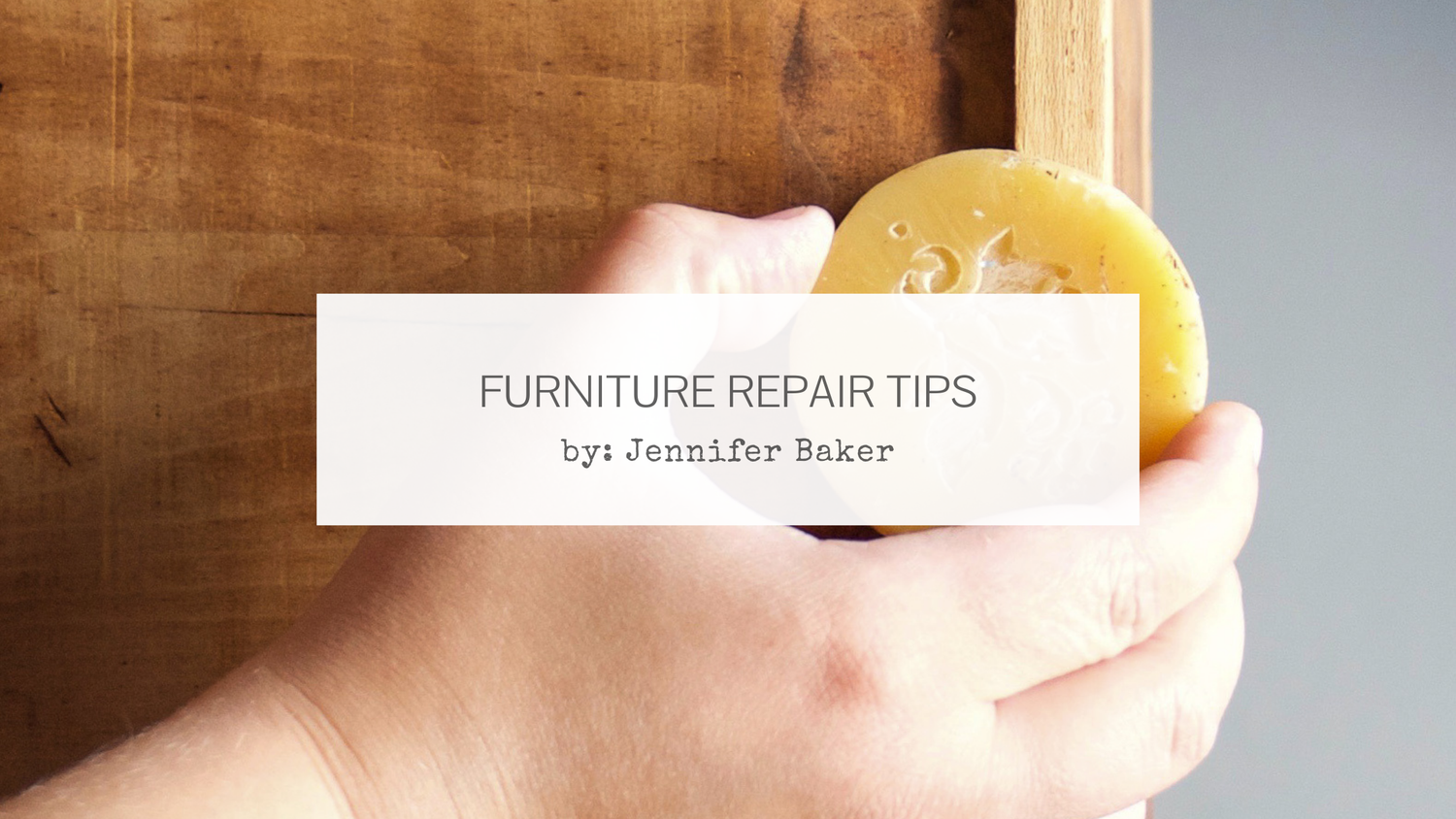 Furniture Repair Tips — Miss Mustard Seed's Milk Paint