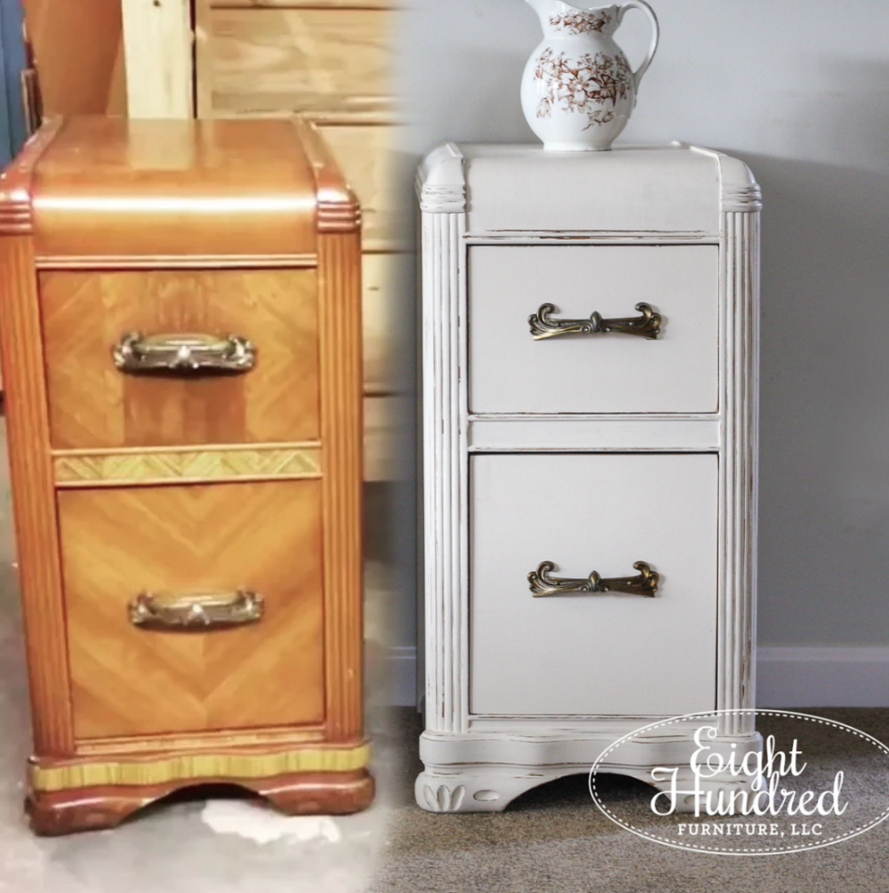 Splitting A Vanity In Half To Make Nightstands — Miss Mustard Seed's ...