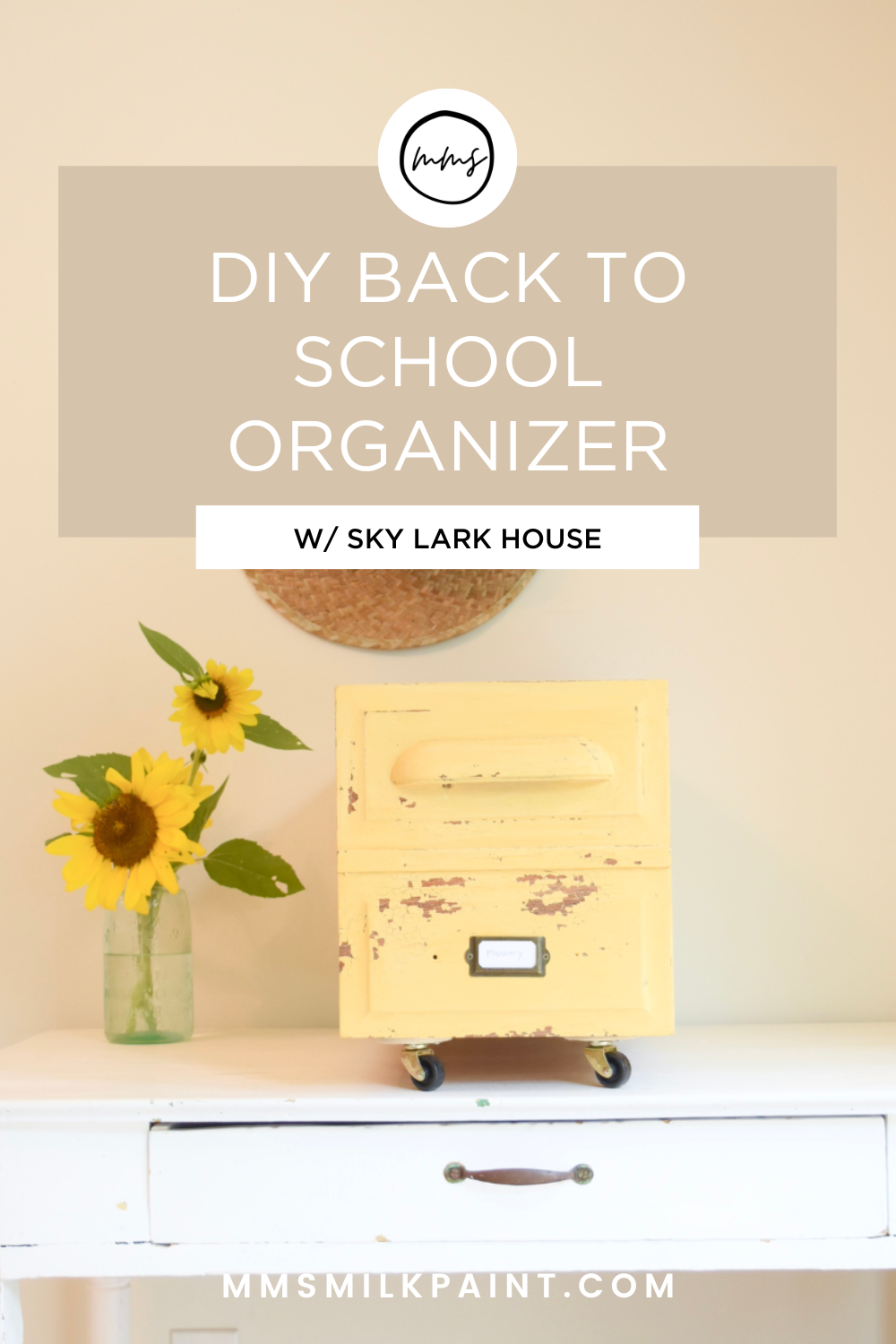 DIY Back to School Organizer — Miss Mustard Seed's Milk Paint