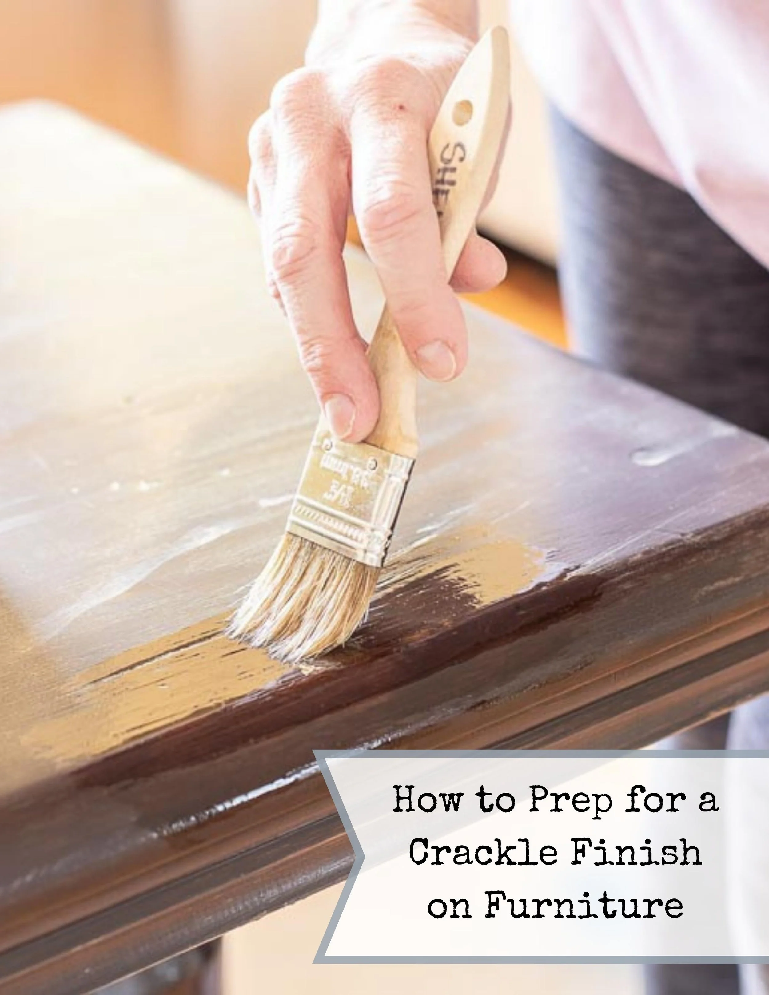 How To Prep Furniture For A Crackle Finish — Miss Mustard Seed's Milk Paint