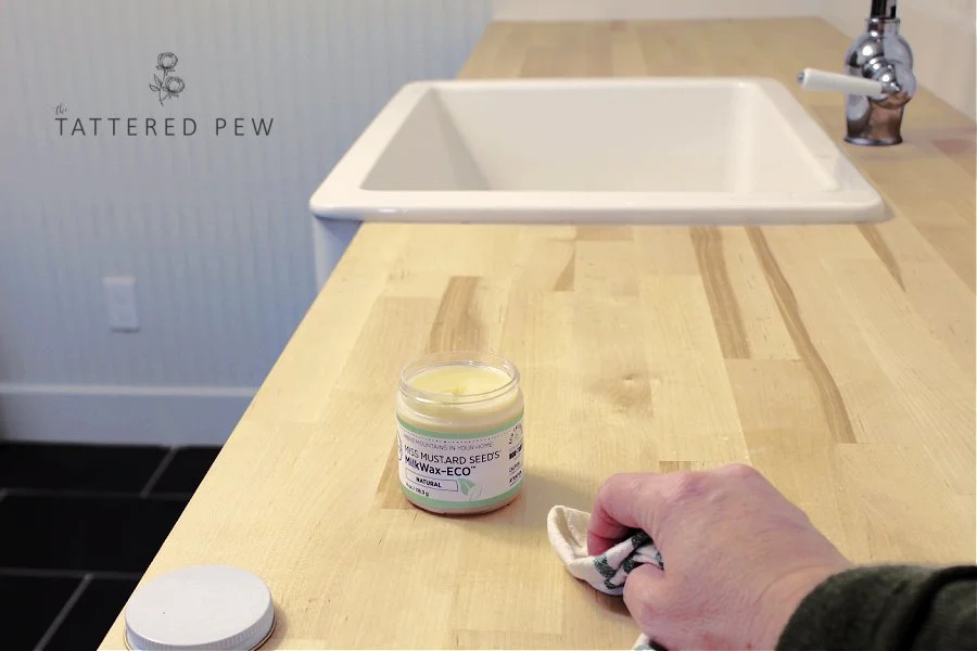 How To Safely Seal Your Butcher Block Countertops — Miss Mustard Seed's ...
