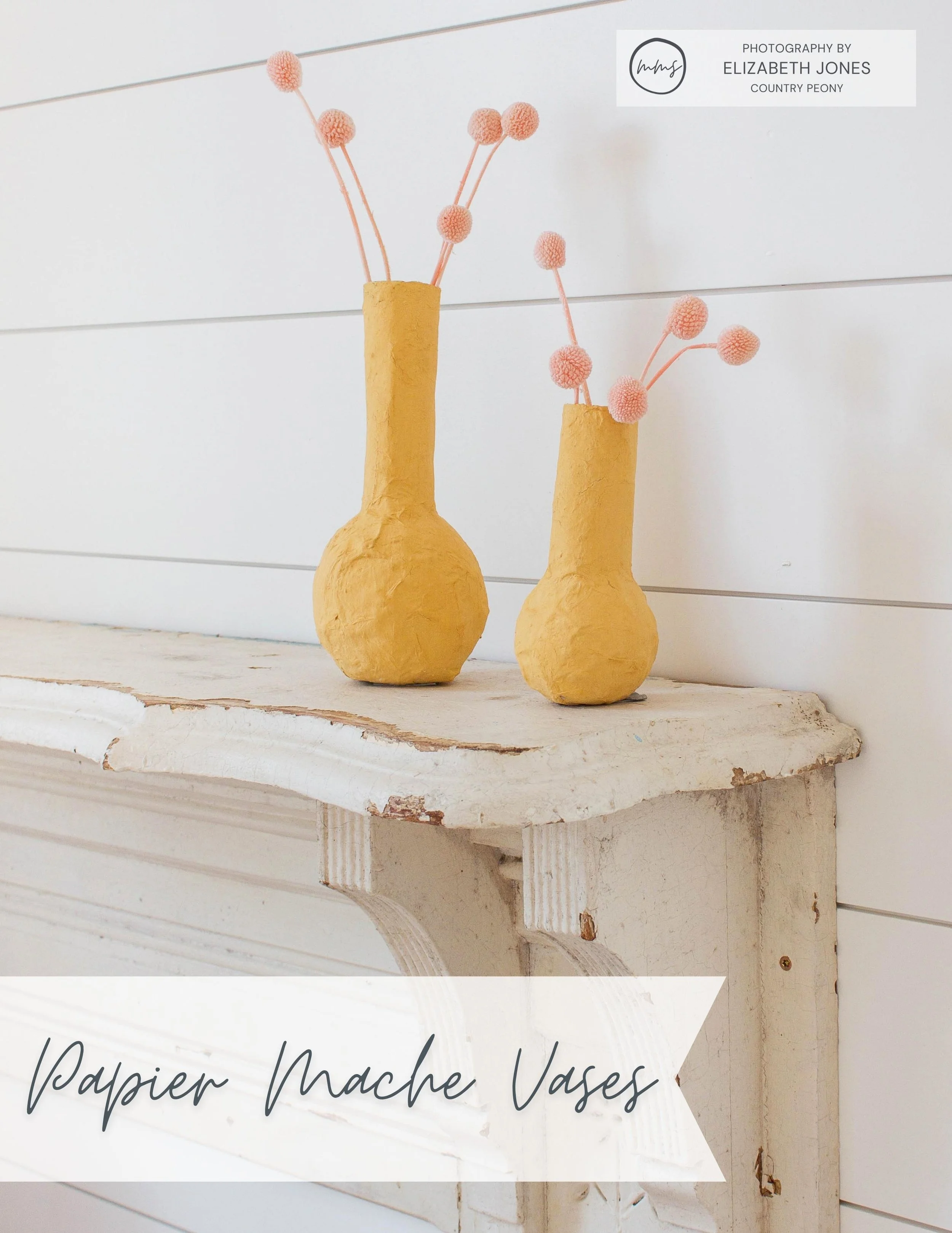 DIY Papier-Mâché Vase With Miss Mustard Seed’s® MilkPaint™ — Miss ...