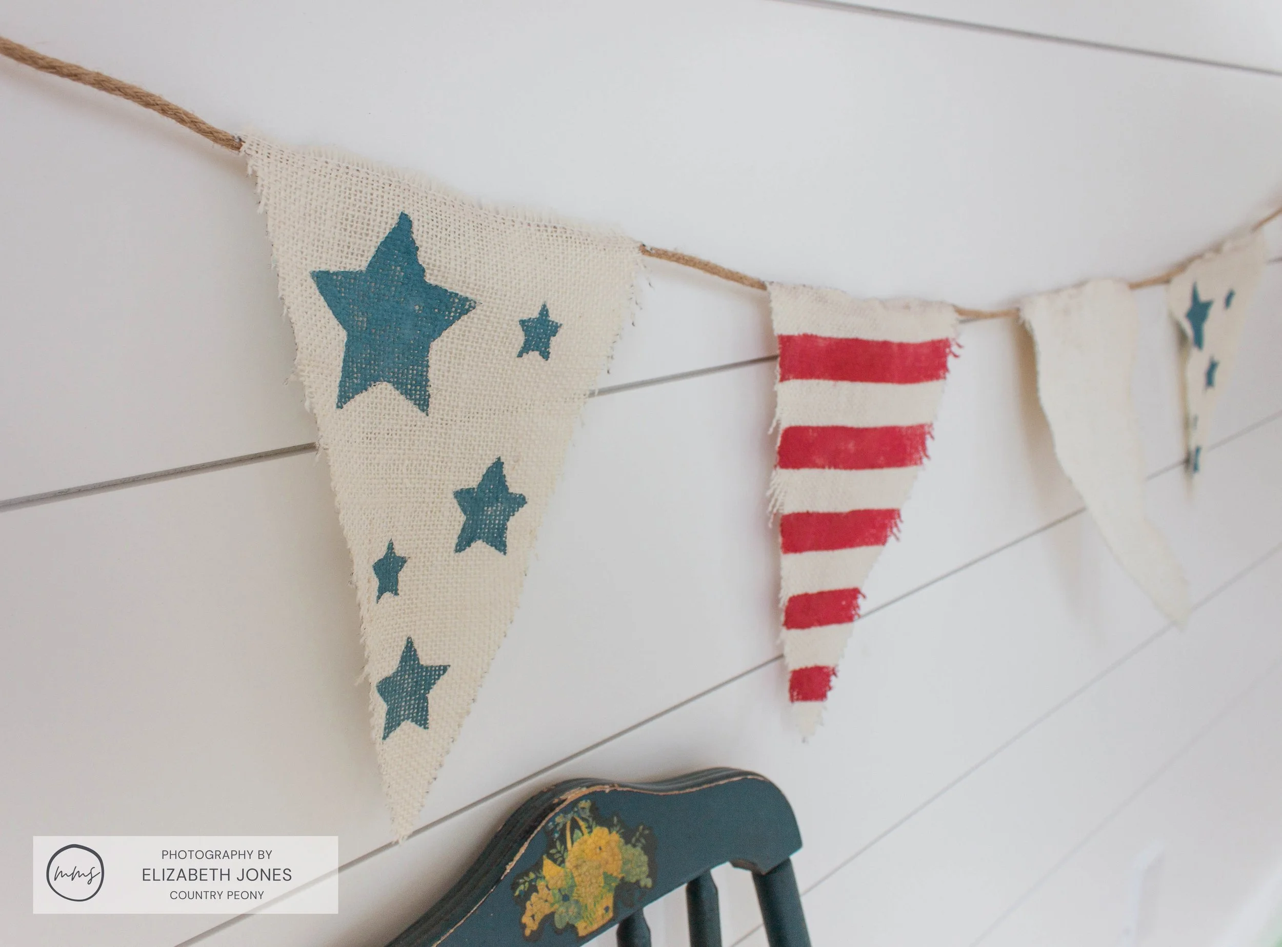 Patriotic Pennant Banner — Miss Mustard Seed's Milk Paint