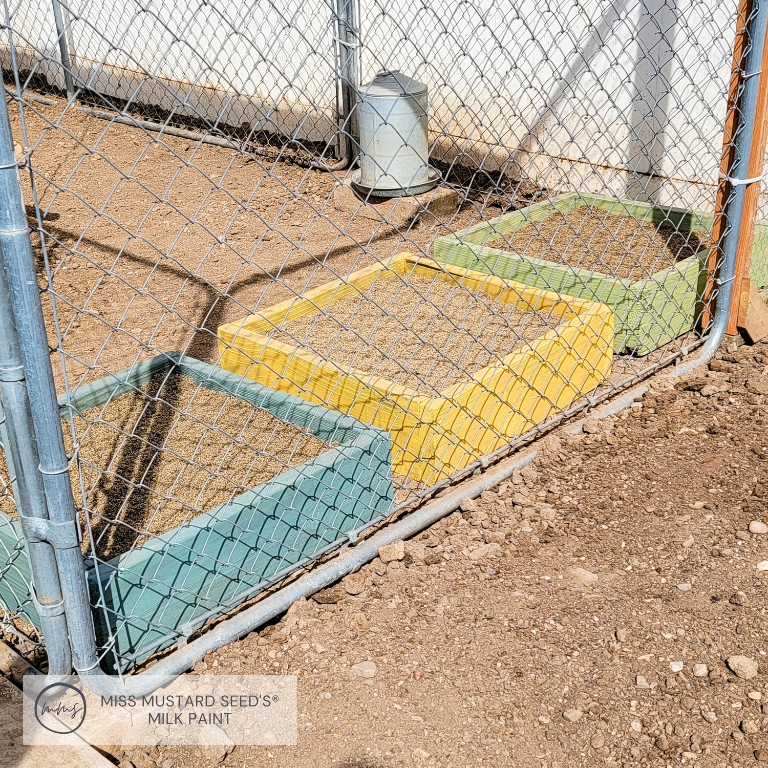Outdoor Chicken Sandboxes — Miss Mustard Seed's Milk Paint