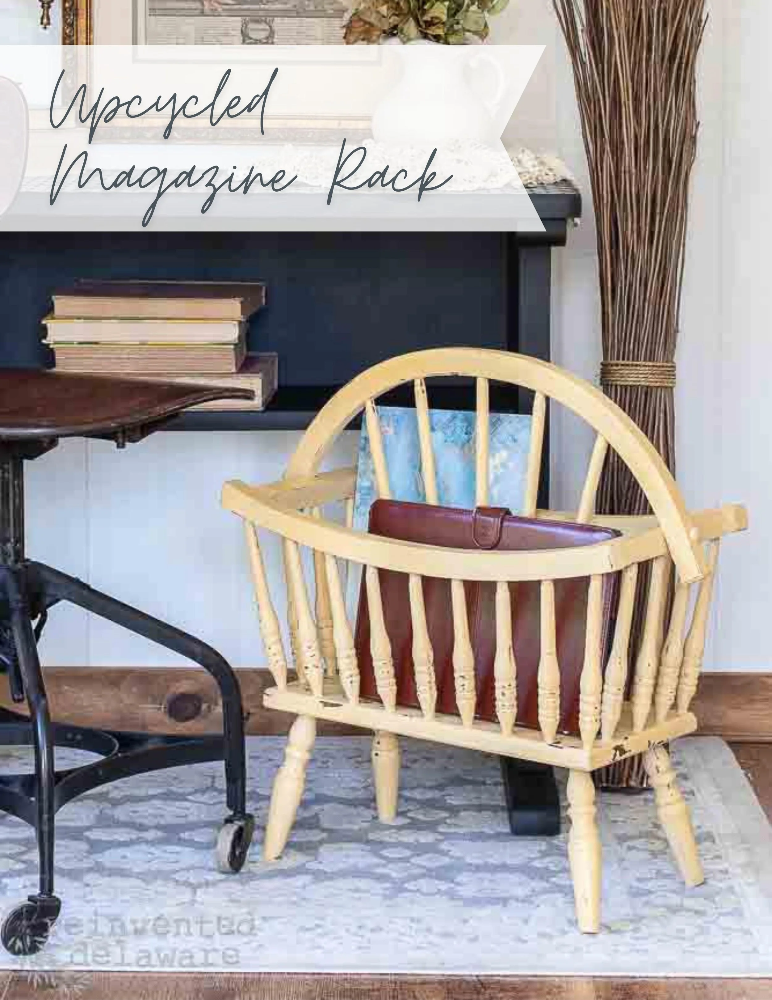 Thrift Store Finds To Upcycle: 80’s Magazine Rack — Miss Mustard Seed's ...