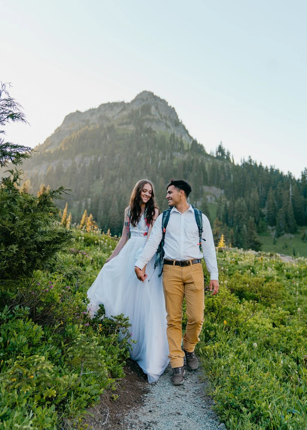 Wildflower Elopement at Tipsoo Lake, Mount Rainier — Running Wild ...