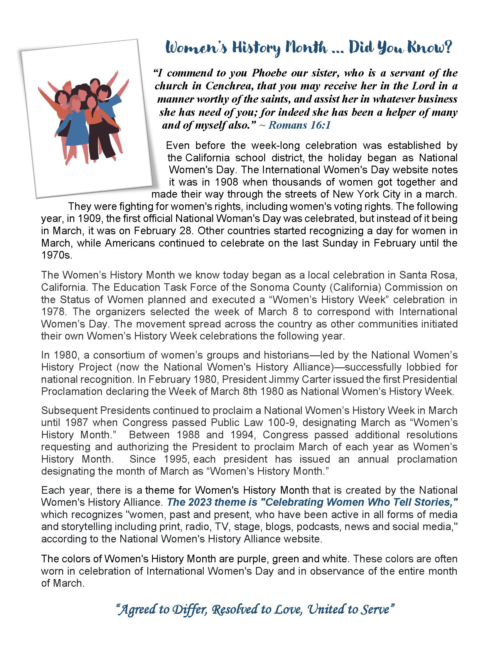 Devotionals — Church Women United