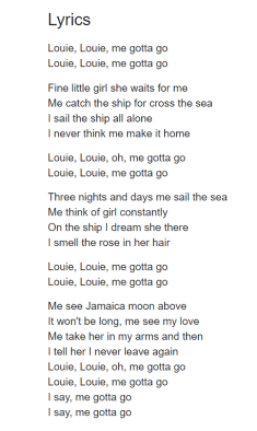 Louie Louie: The Hit Song Investigated by the FBI — Facts-Chology