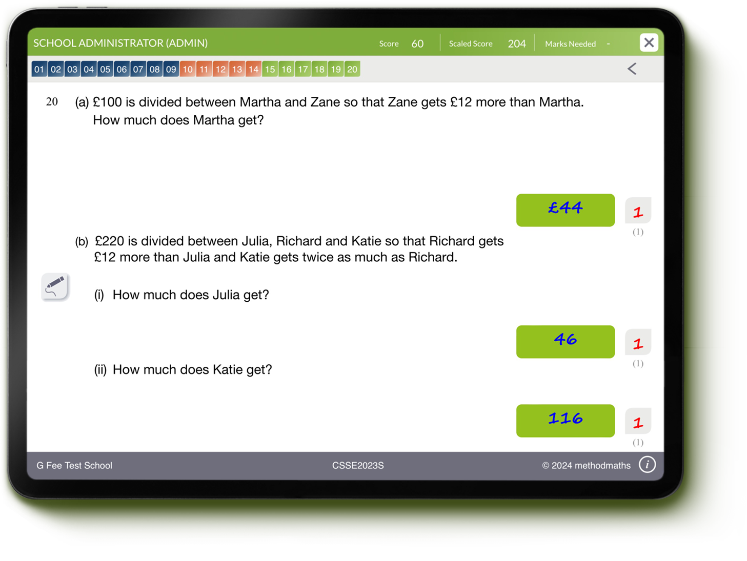 CSSE 11 Plus Practice Papers — methodmaths