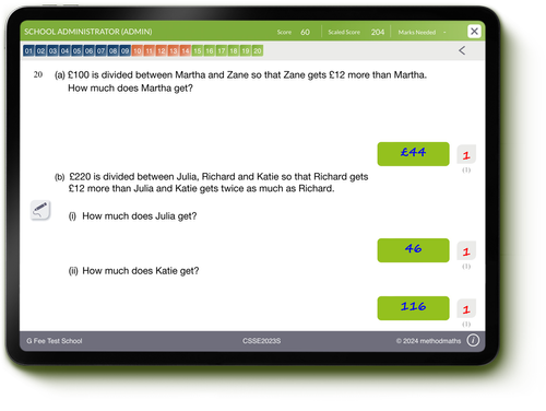 CSSE 11 Plus Practice Papers — methodmaths