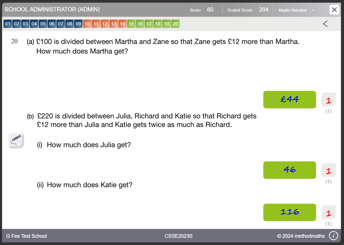 CSSE 11 Plus Practice Papers — methodmaths