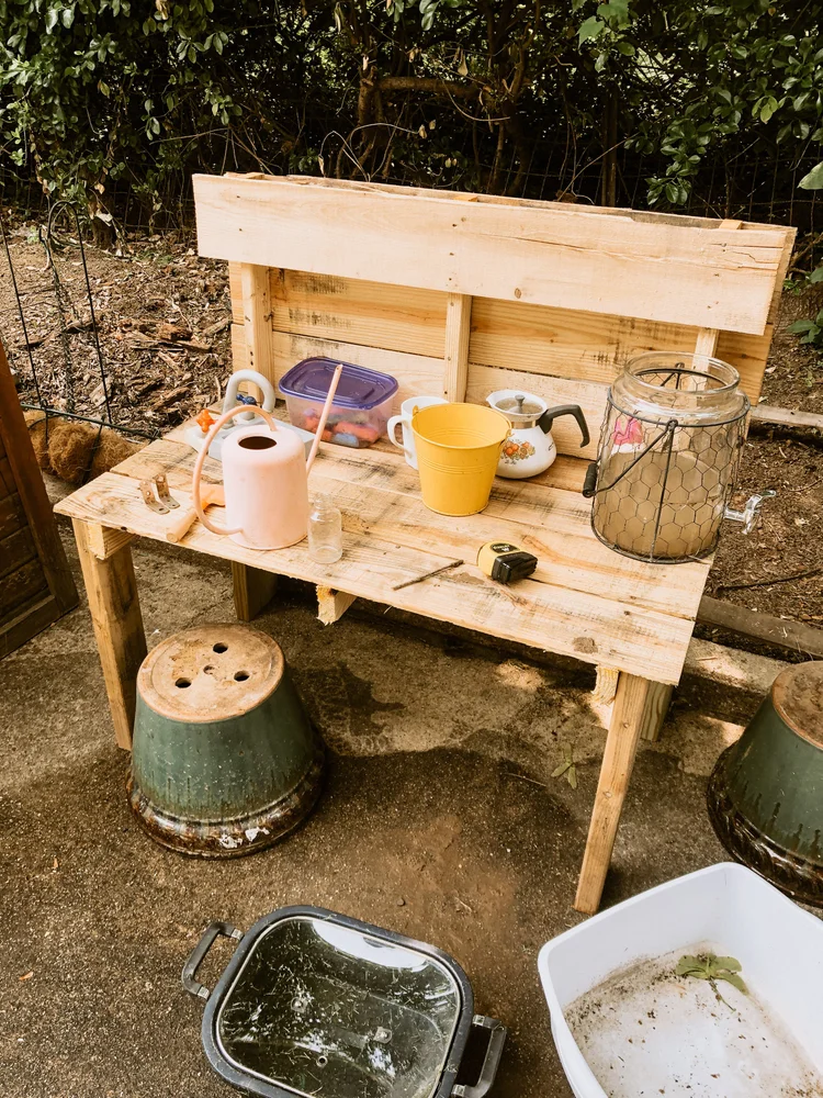 How to Make a Mud Kitchen — Married & a House | A Catholic Blog for ...