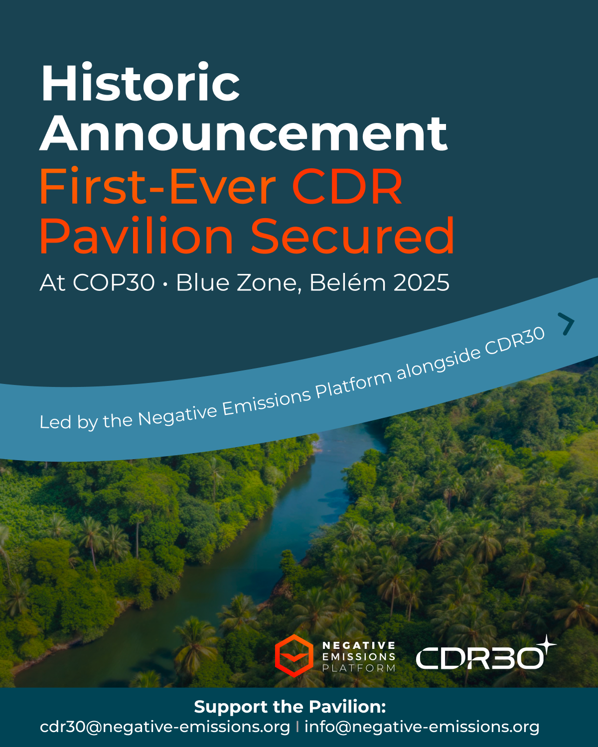 A Home for Carbon Removals at COP30 — Negative Emissions Platform