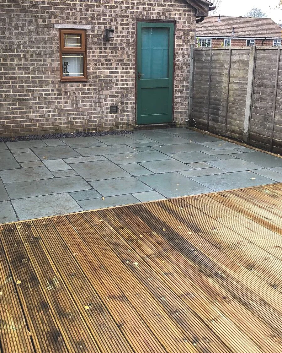 Deck and patio install plus fencing alteration at this garden update ...