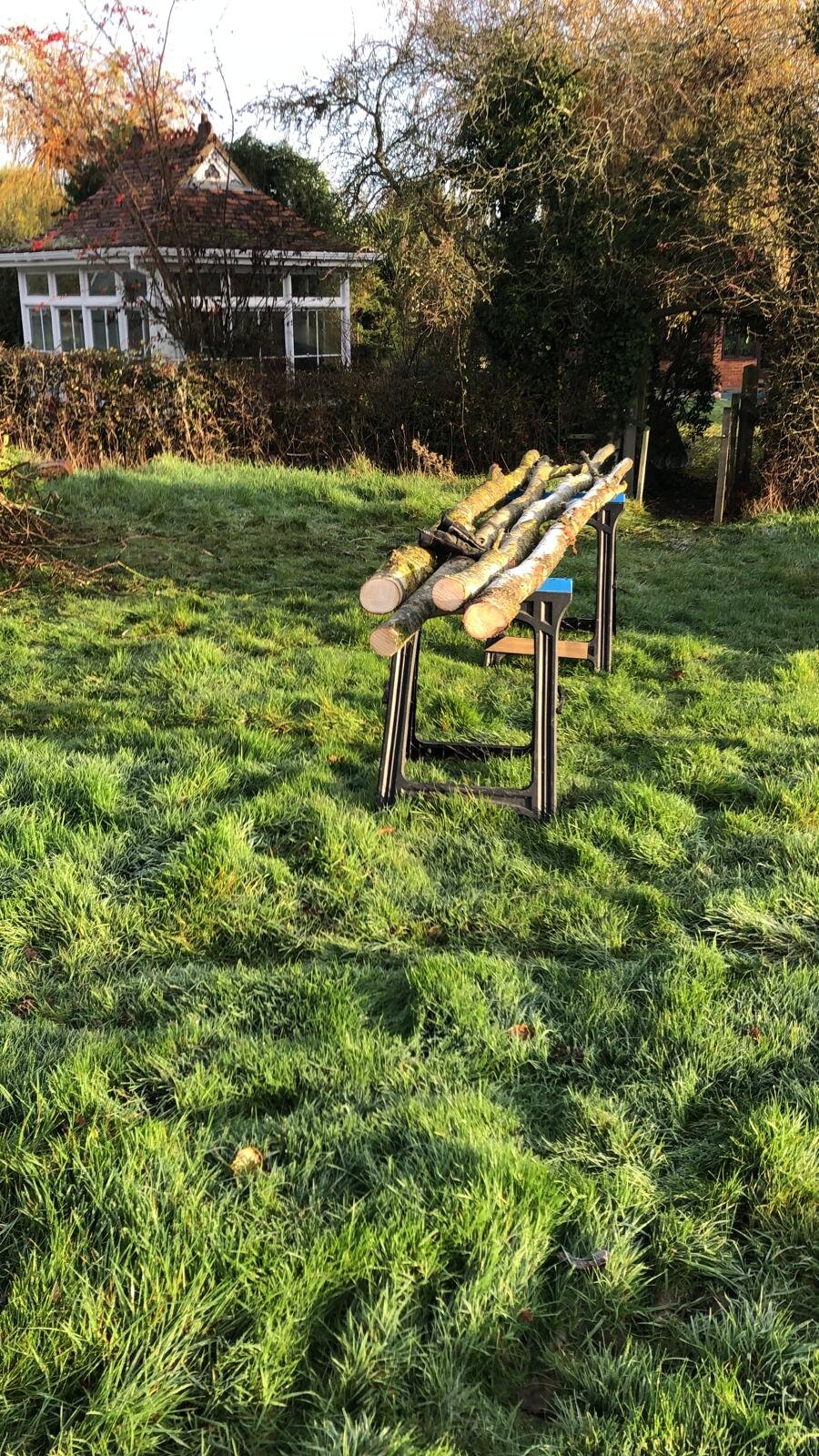Single Wall Pergola in rustic, locally sourced wood — Plane and Simple ...