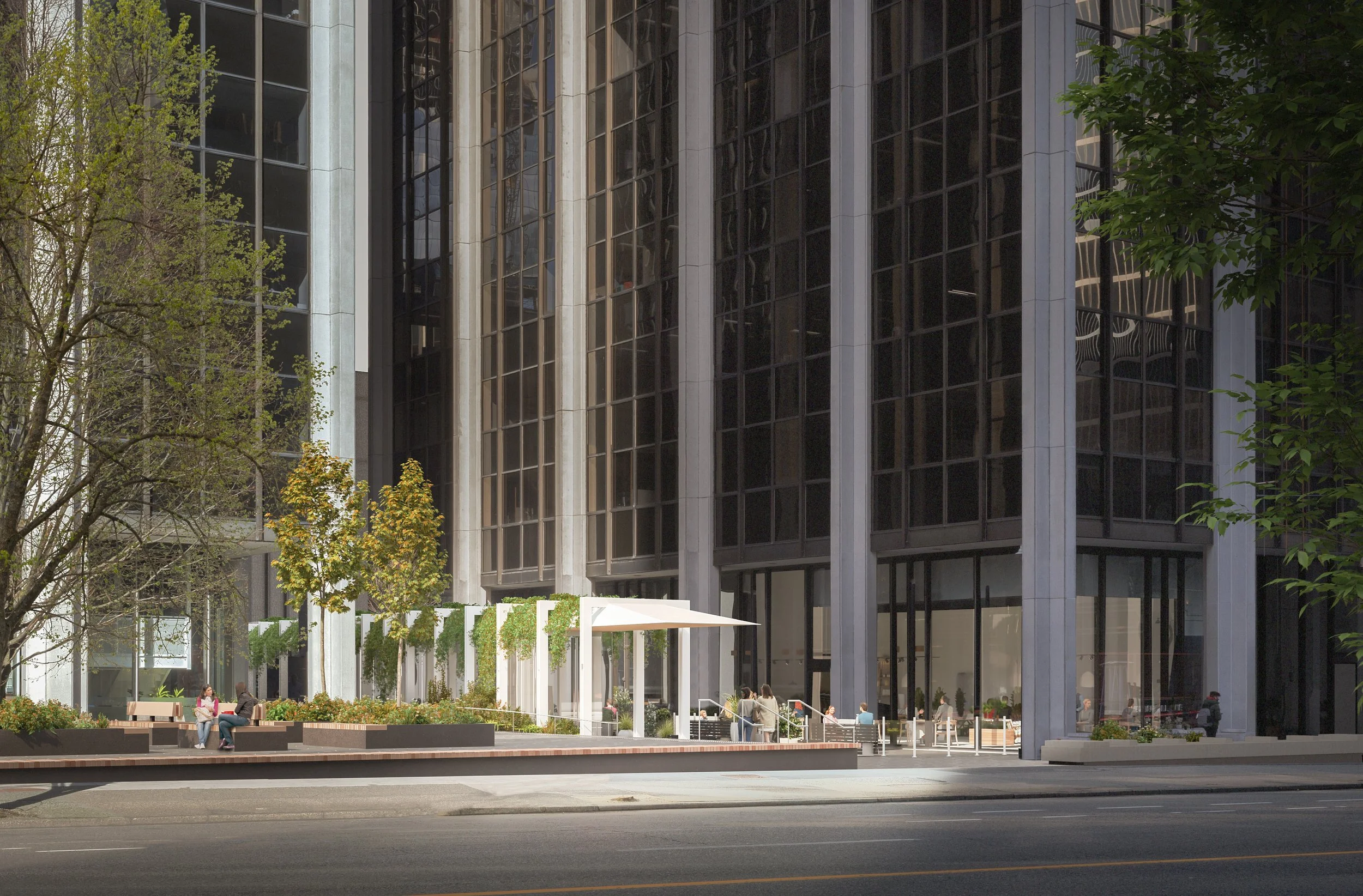 Biophilic Portico Proposed to Revitalize Downtown Core — McKinley Studios