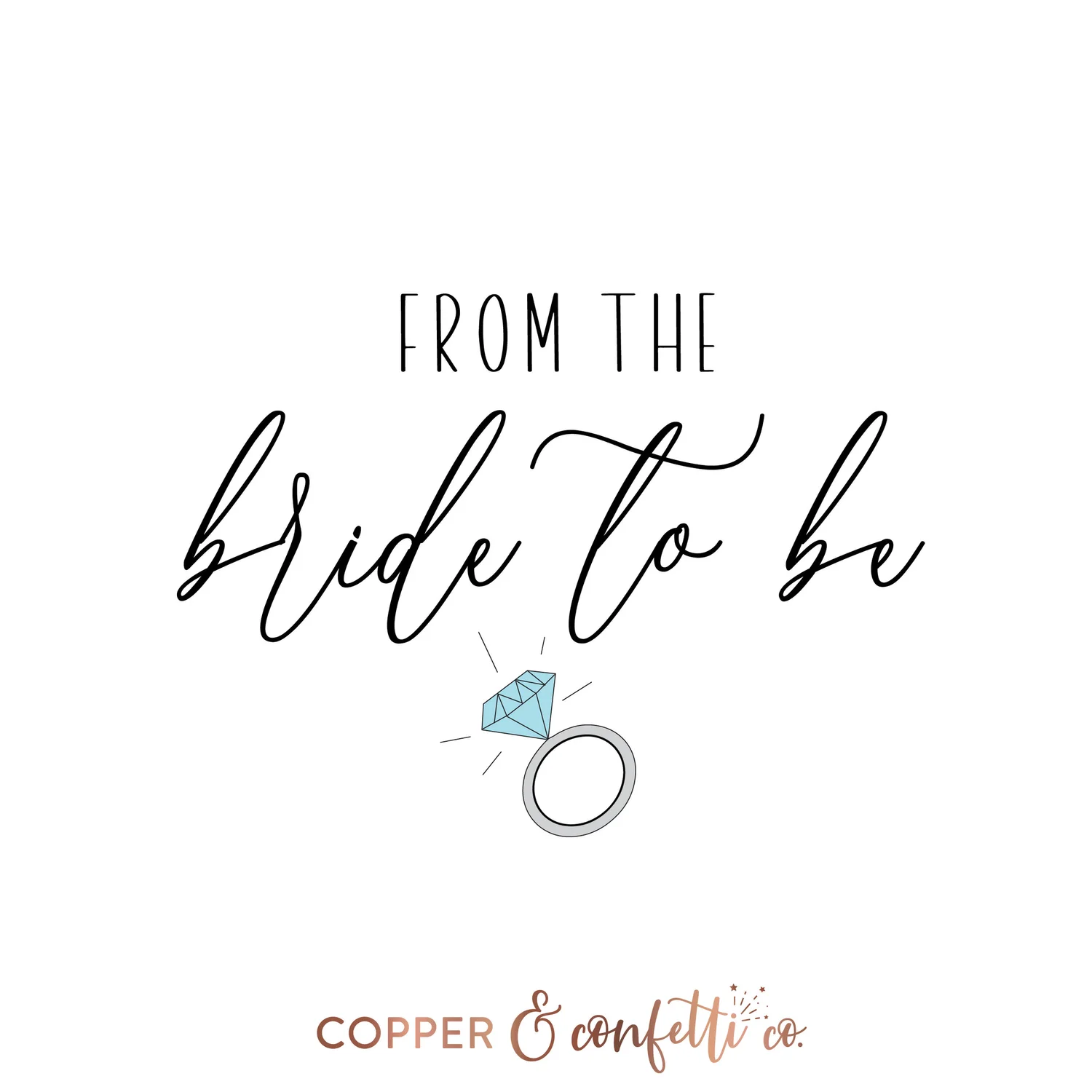 Free instant download printables for the bride-to-be — Copper ...