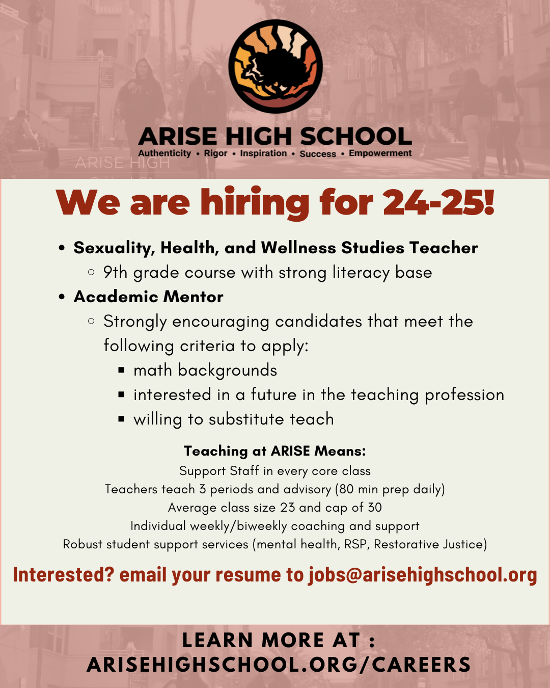 Careers | ARISE High School