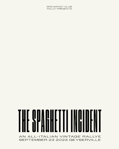 The Spaghetti Incident — Breakfast Club Rally®