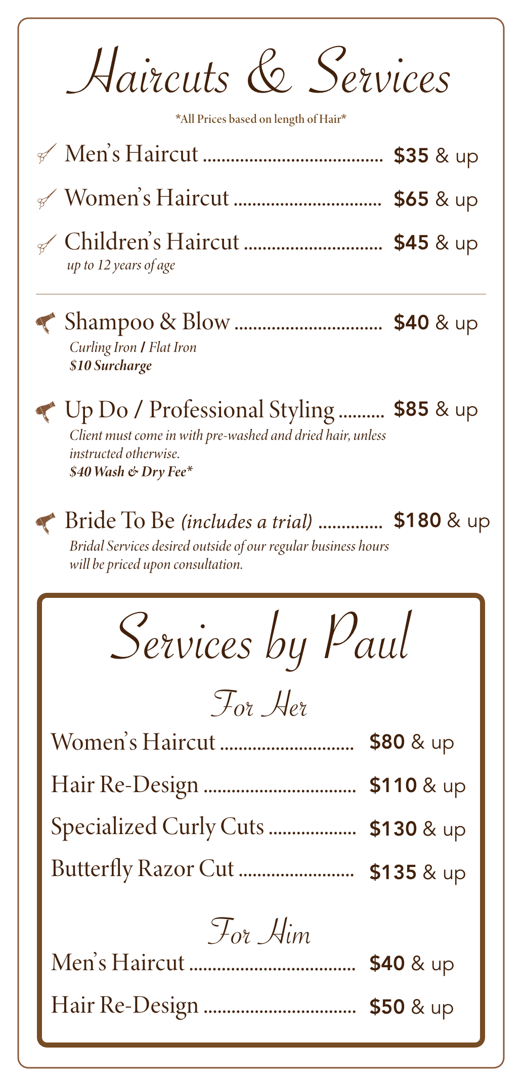 Haircuts — Eurospa Hair Salon