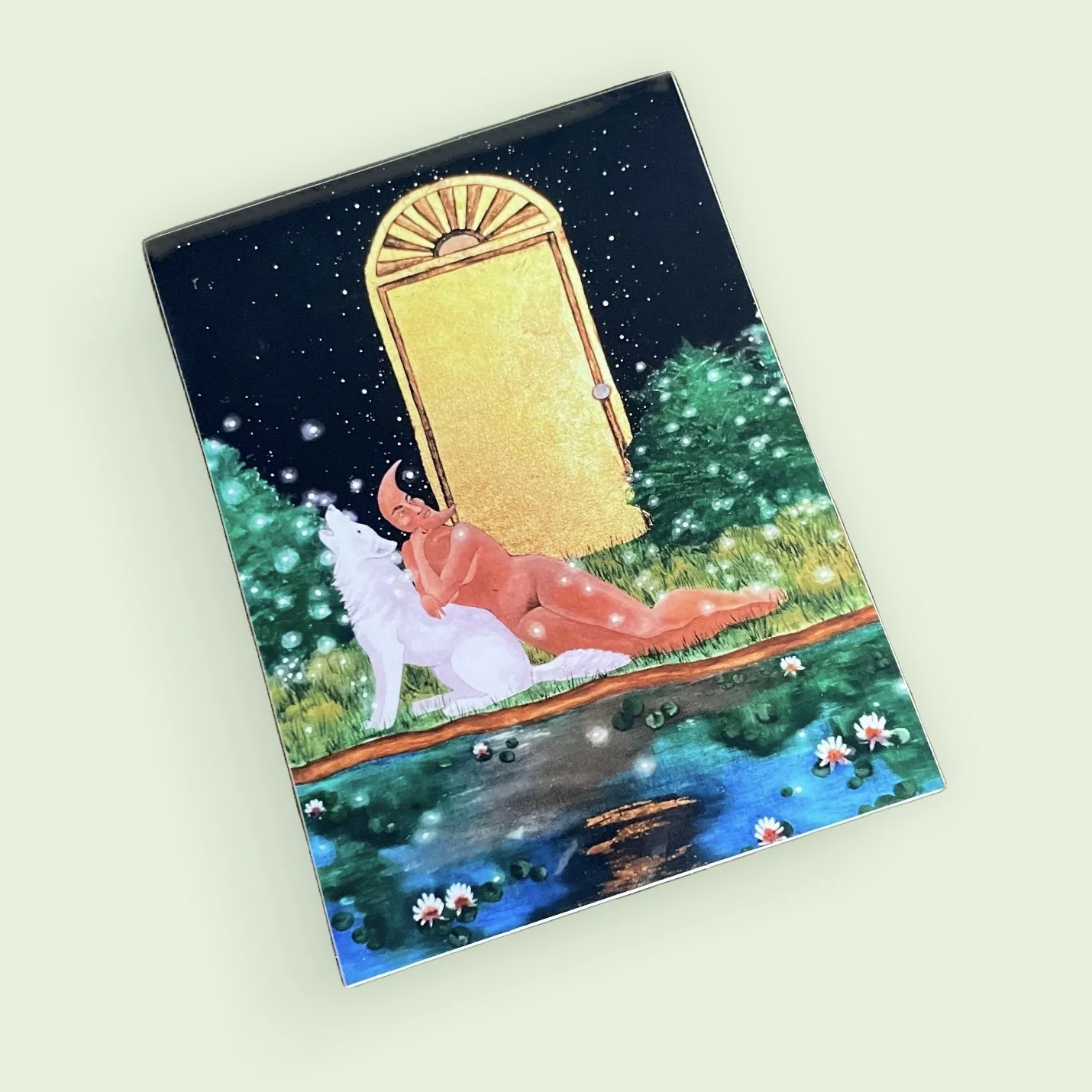 "The Golden Door" Sarah Jane Sticker — Trash Lamb Gallery