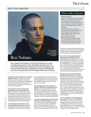 BBC Music Magazine Interview — ben nobuto