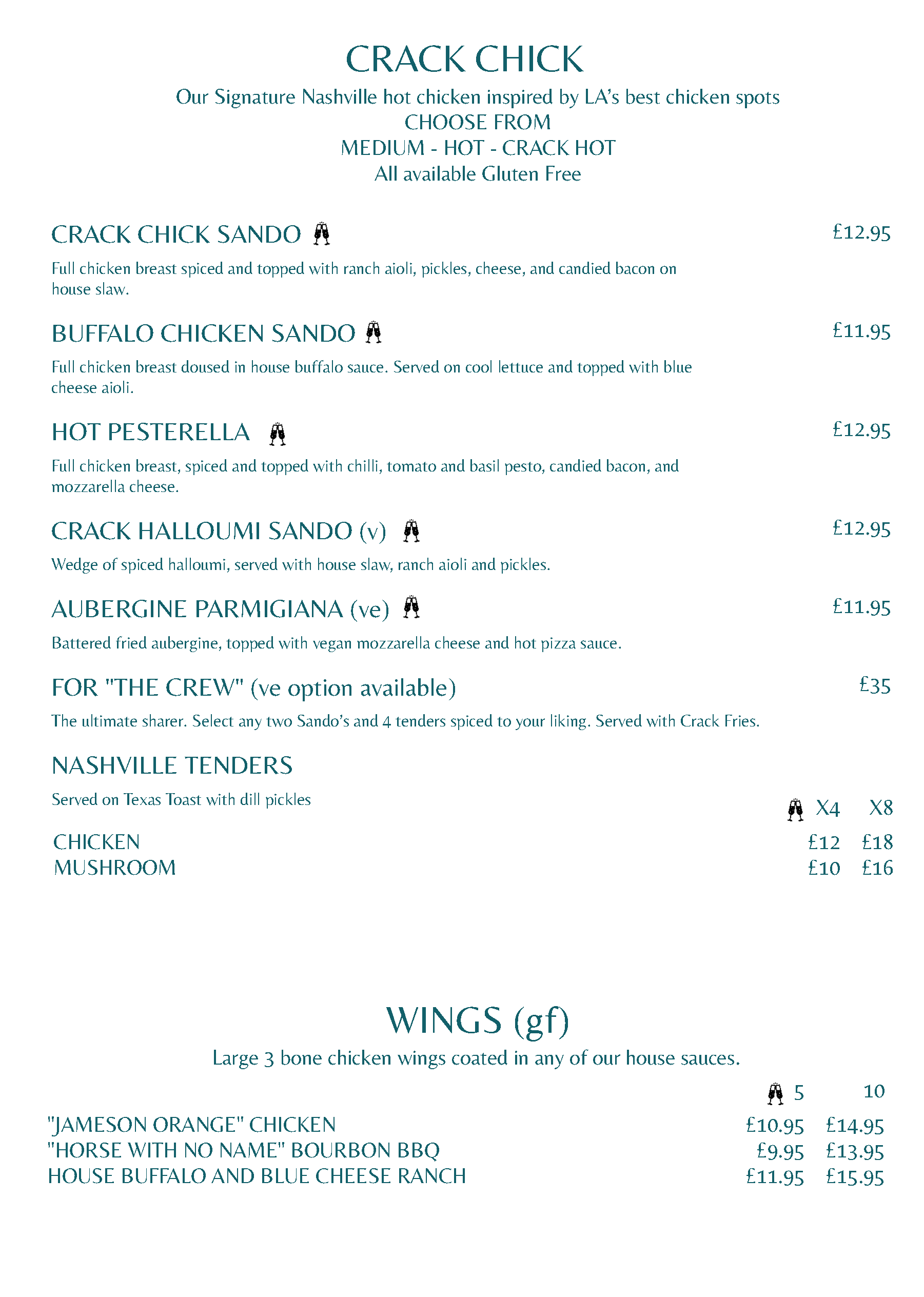 Terrace Goods — Menu