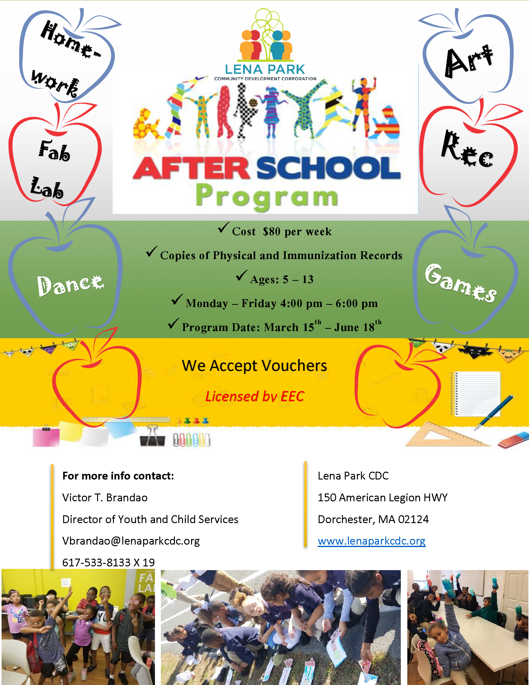 Youth Programs Lena Park Community Development Corporation