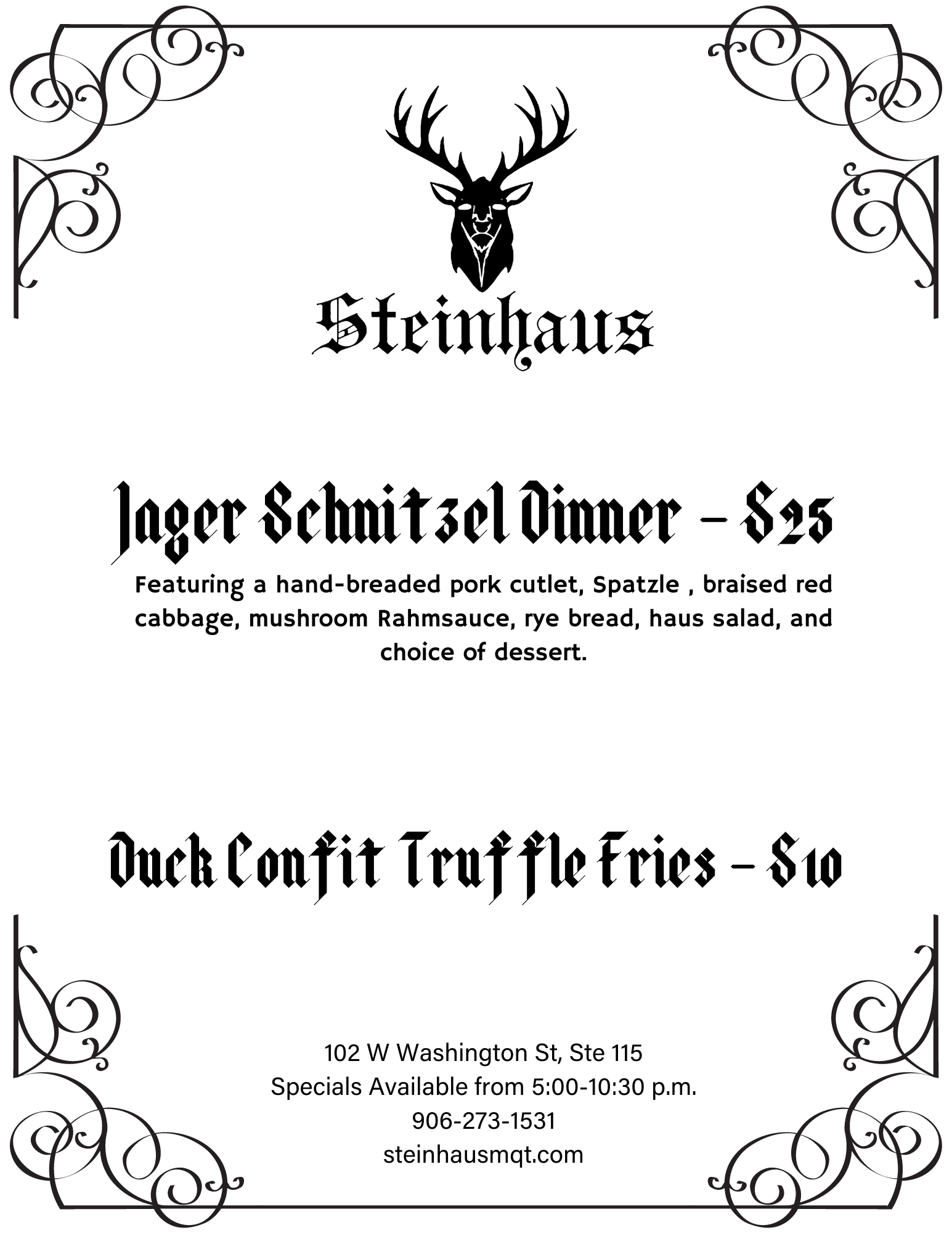 Downtown Marquette Restaurant Week