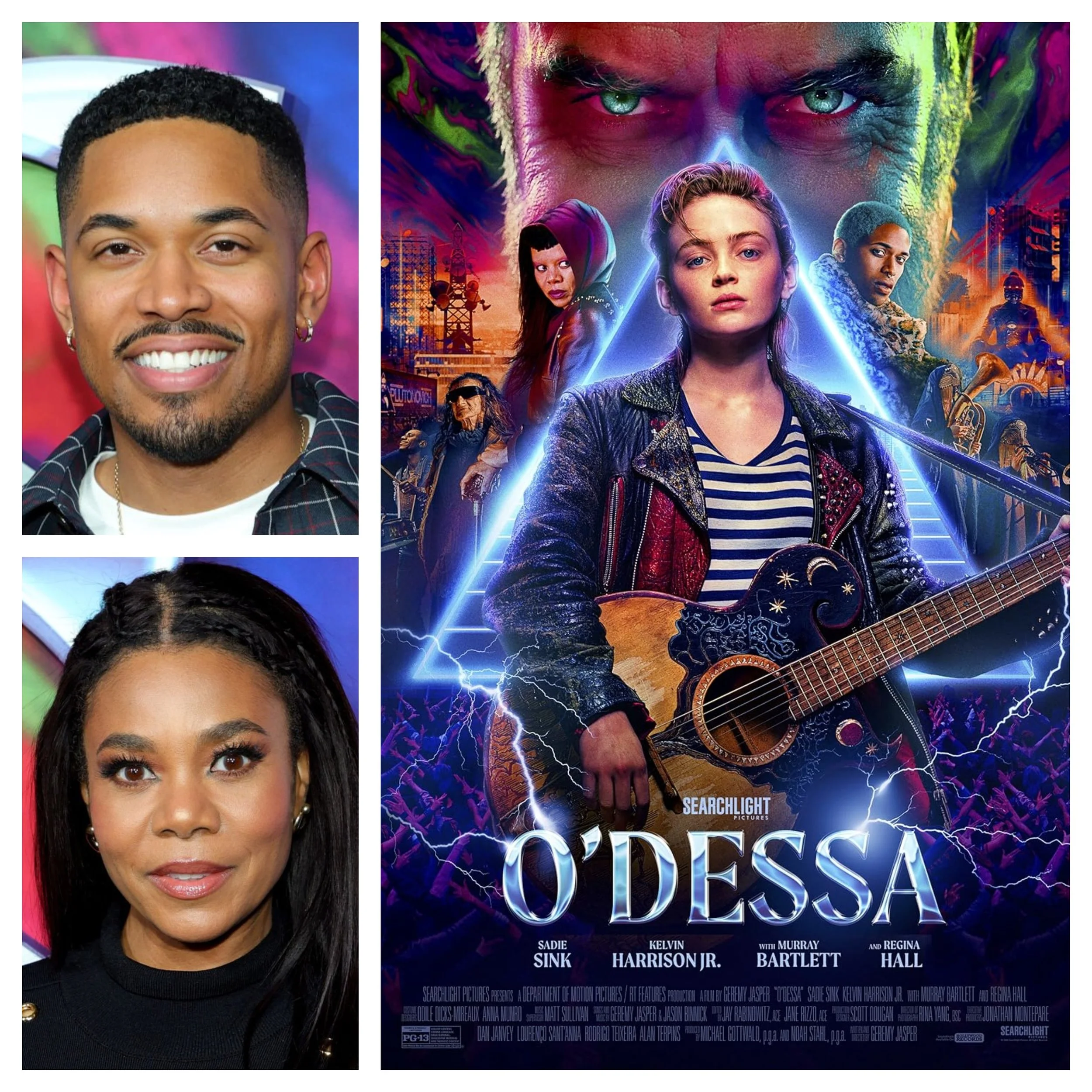 Exclusive: Kelvin Harrison Jr. and Regina Hall talk post-apocalyptic rock opera film O'Dessa ...