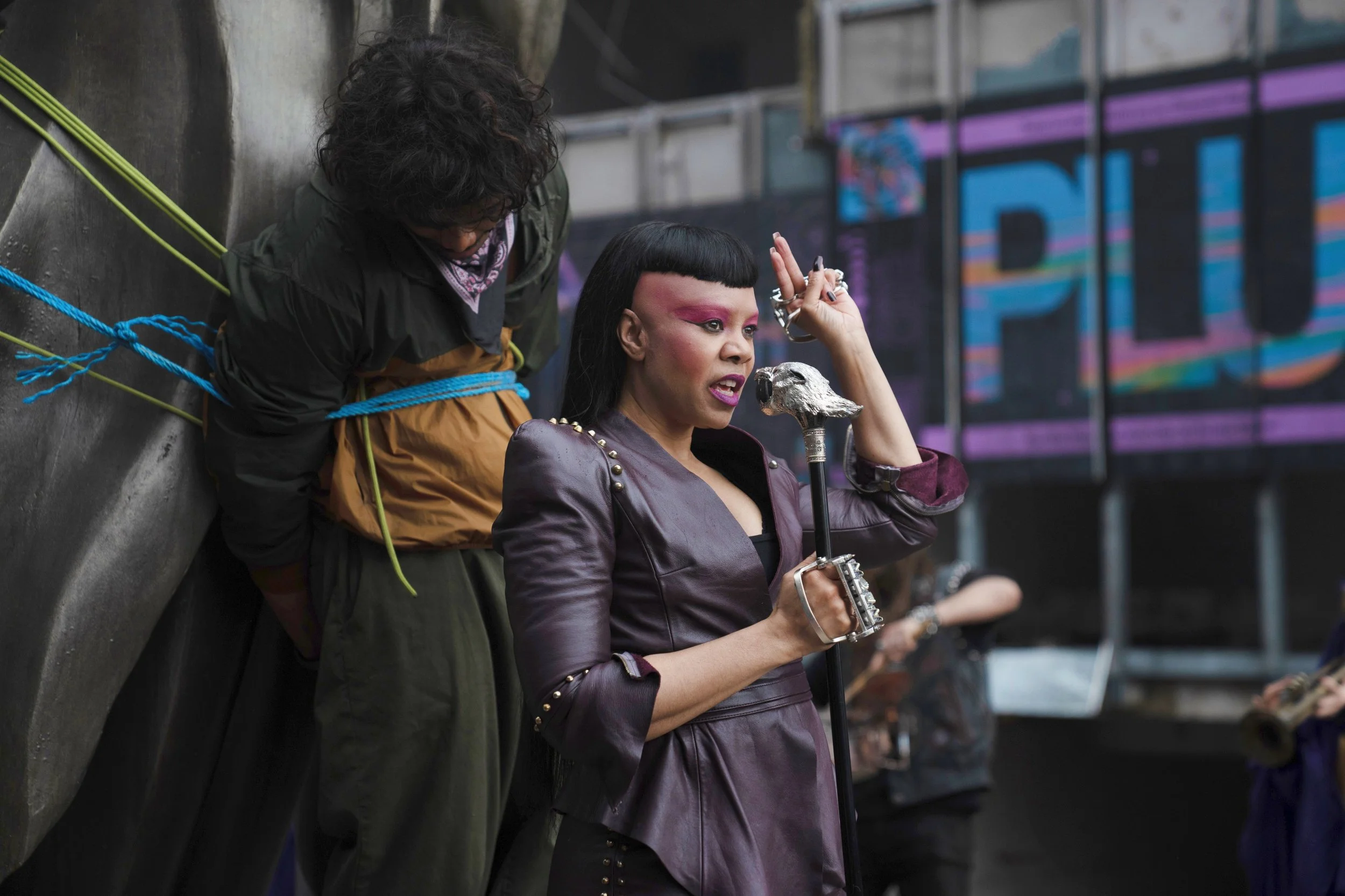 Exclusive: Kelvin Harrison Jr. and Regina Hall talk post-apocalyptic rock opera film O'Dessa ...