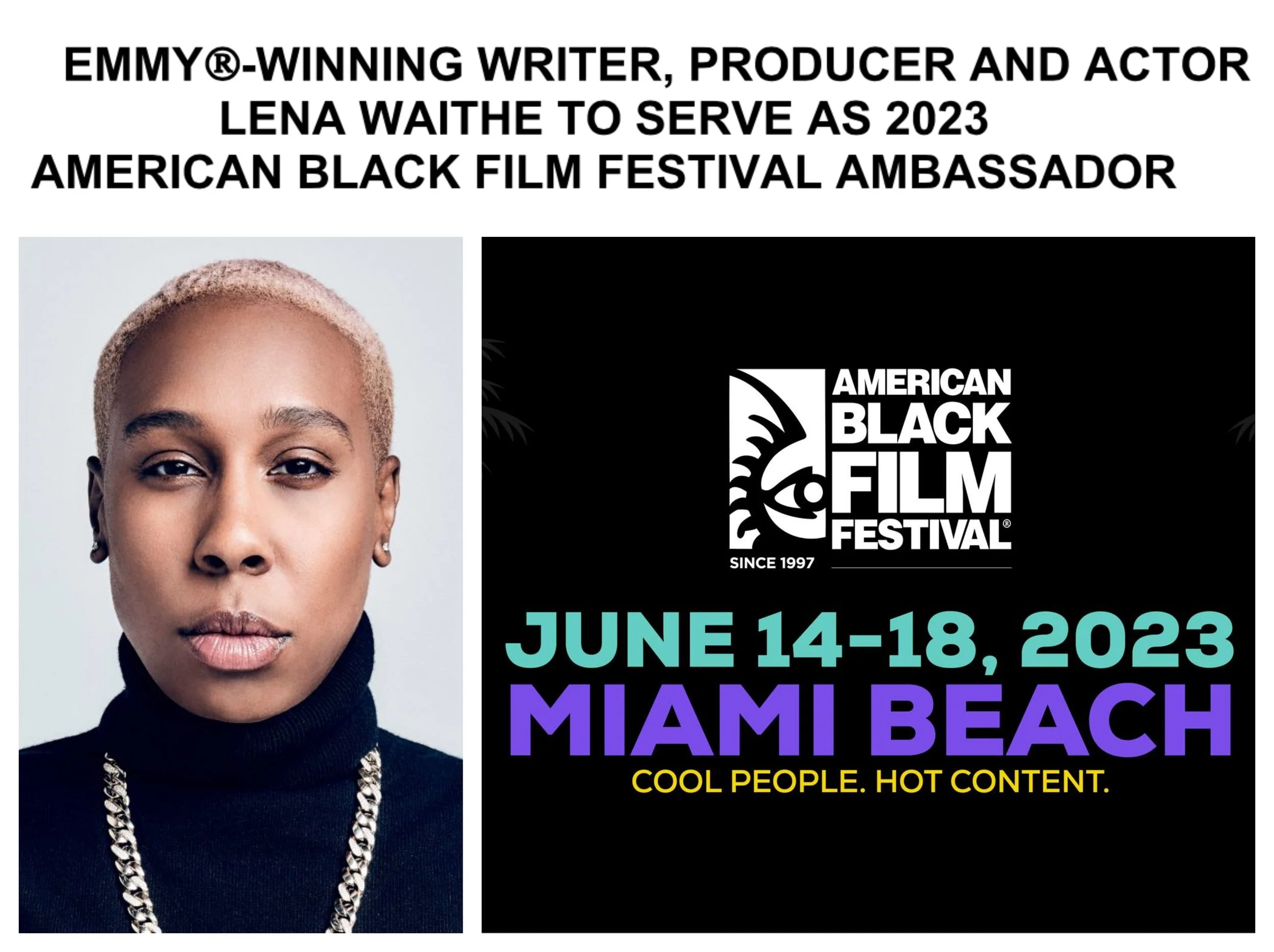 ABFF Announces Emmy Winning Writer, Producer and Actor Lena Waithe as ...